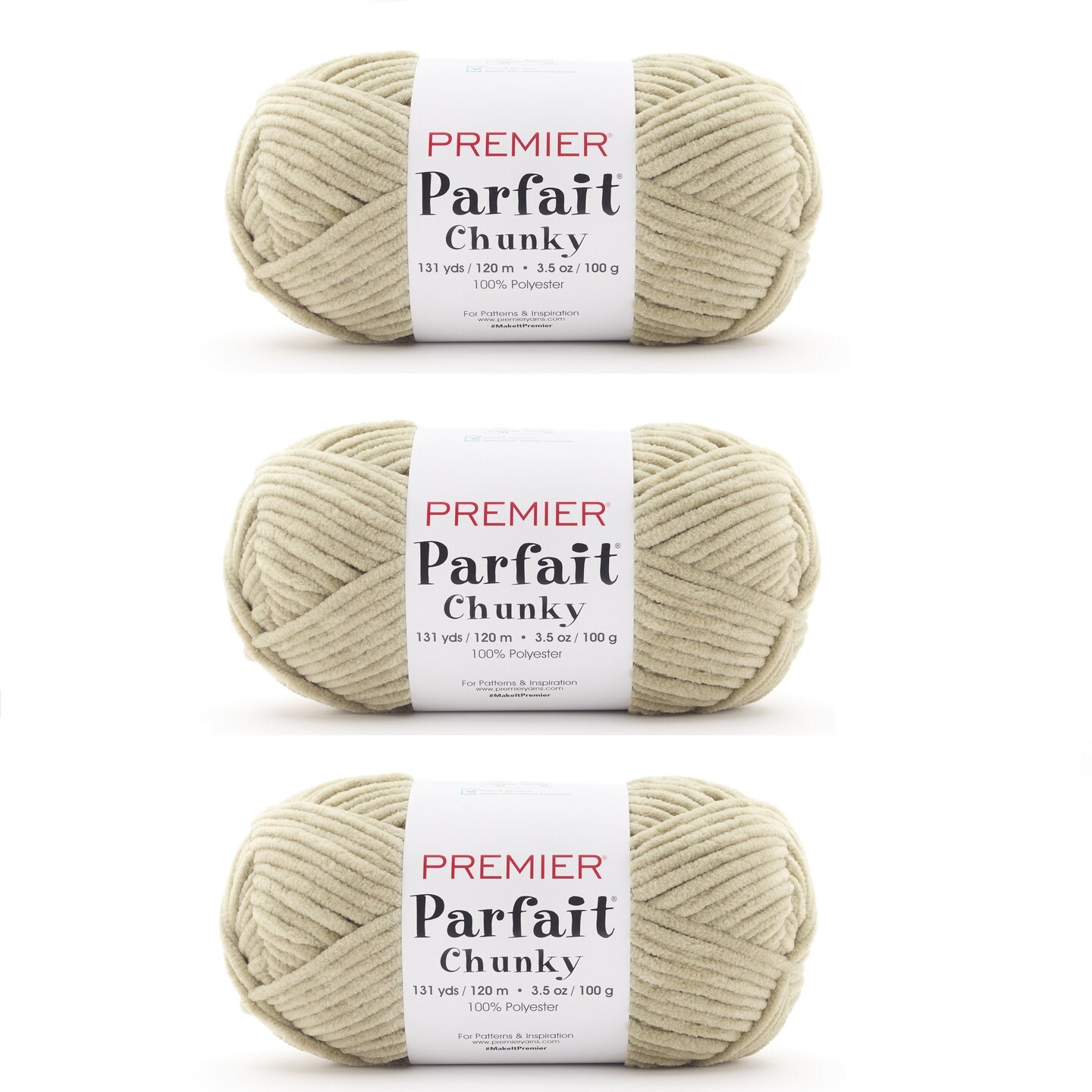 Multipack of 3 - Premier Parfait Chunky Yarn-Artichoke | Michaels