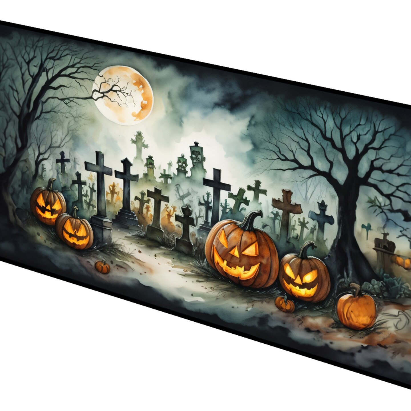 Edge Collections - 28" x 58" - Multicolor - Halloween Decorative Runner ...