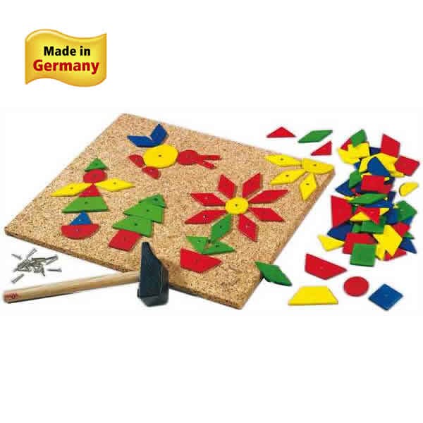 HABA Geo Shape Tack Zap Large Imaginative Design 100 Piece Set Children ...