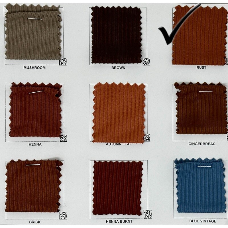 1 Yard 4x2 Brushed Rib Knit Solid Fabric Soft Lightweight Stretch ...