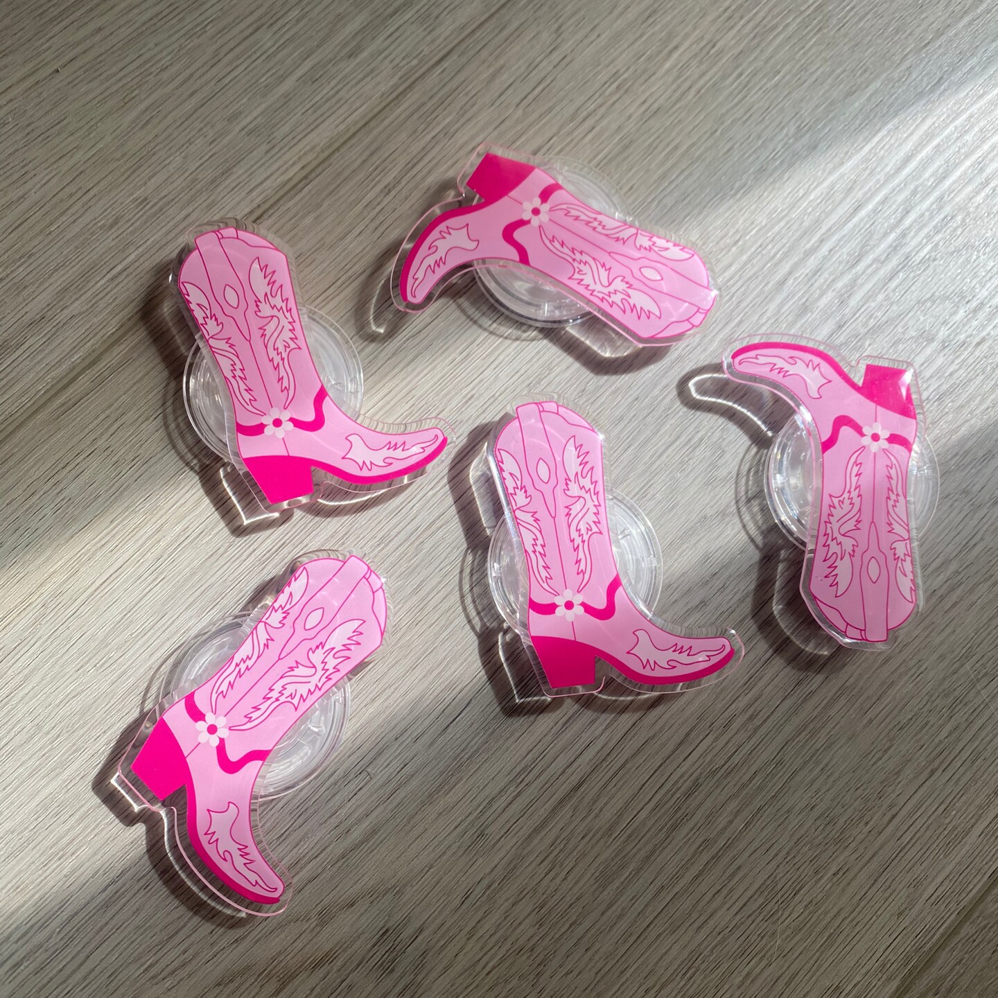 Western Phone Grip, Cowgirl Boot Phone Grip, Cute Pink Kindle Holder ...