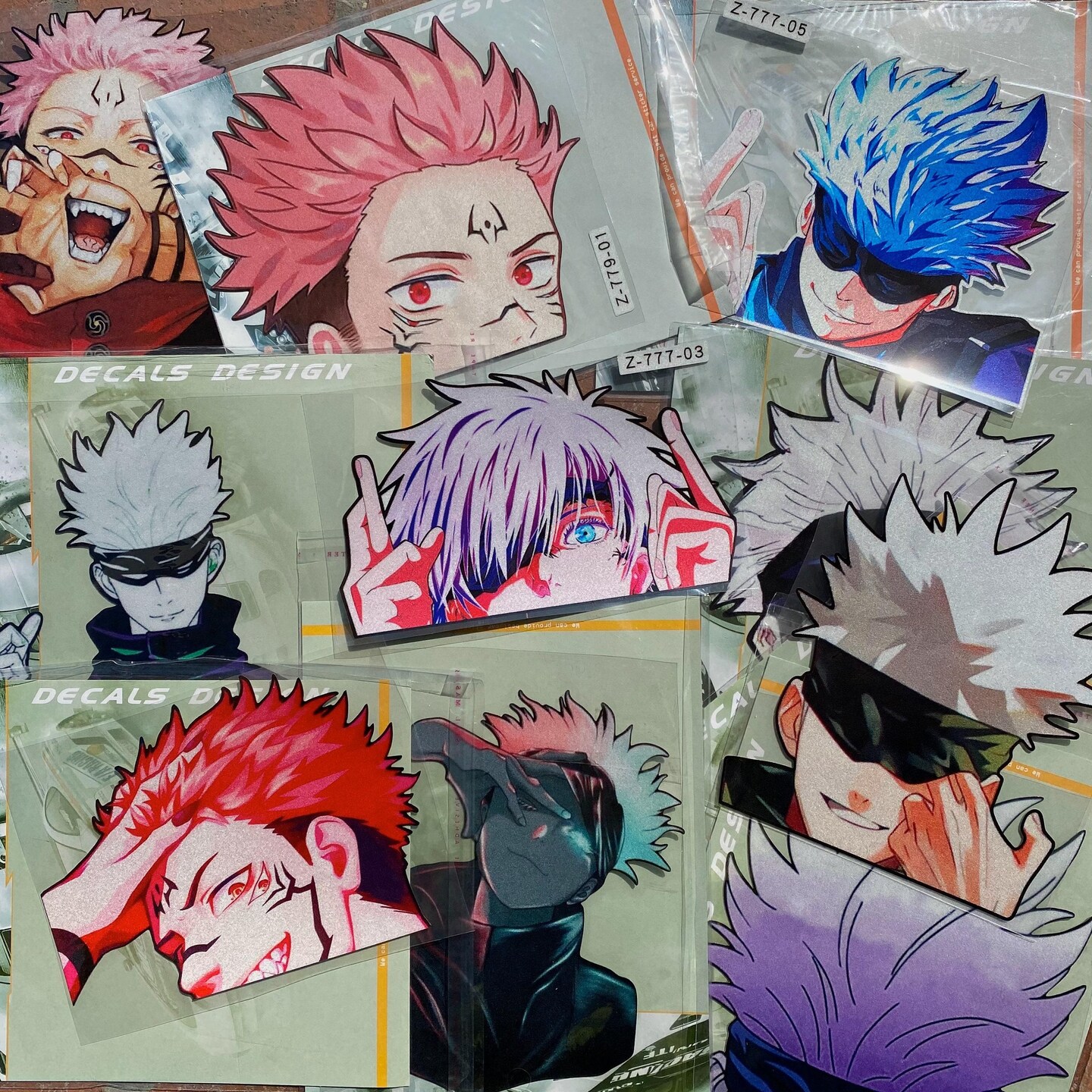 Anime car peeker stickers, Anime car decal, Anime car peeker for car ...