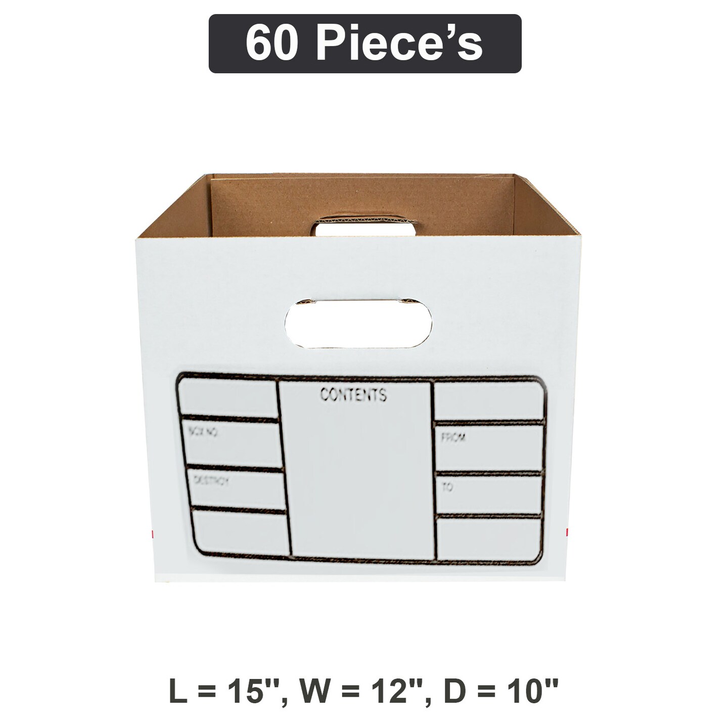 Compact Shipping & Packing Boxes Bottom 15" x 12" x 10" for Efficient ...