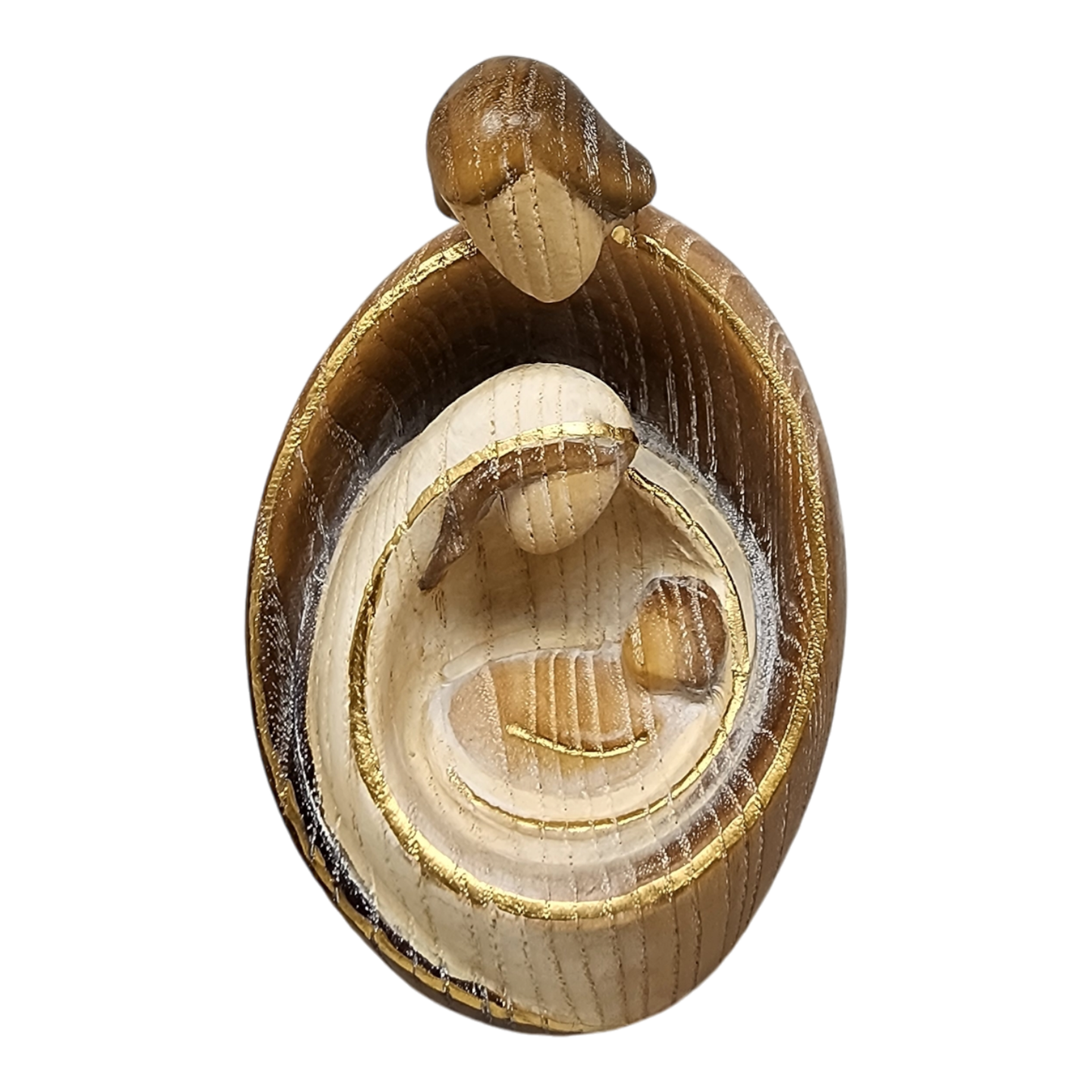 Modern Style Holy Family Carved Nativity - Ash Wood - 4.5 Inch | Michaels