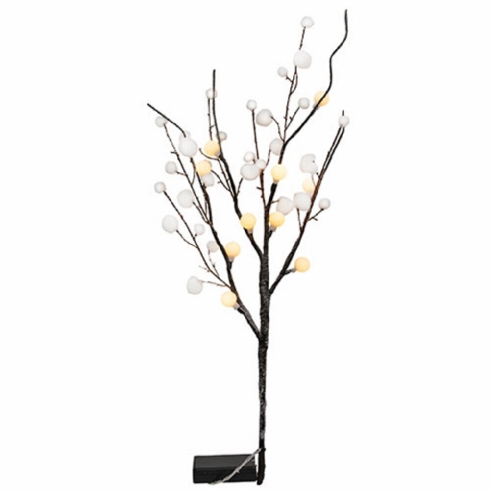 Snowball Tree Pick With Led Lights 22"l | Michaels