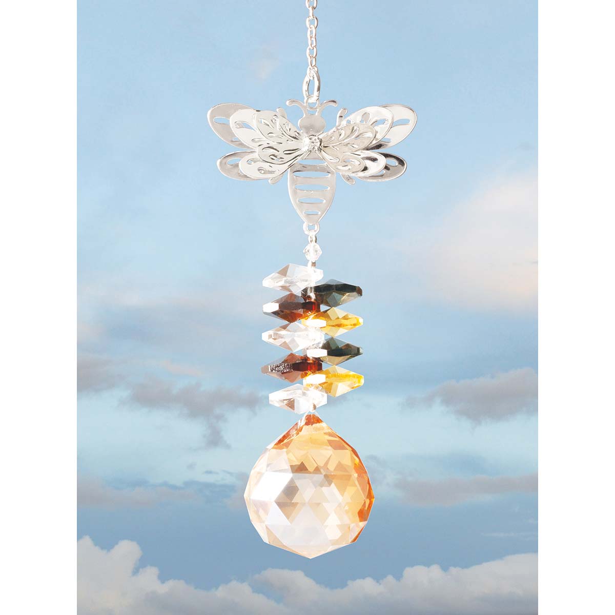 Solid Oak Honeybee Suncatcher Ornament Kit | Michaels
