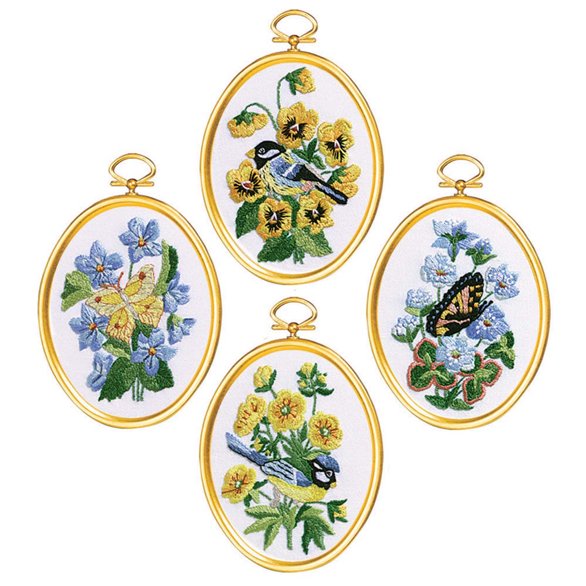 Design Works Birds & Butterflies Stamped Embroidery Kit | Michaels