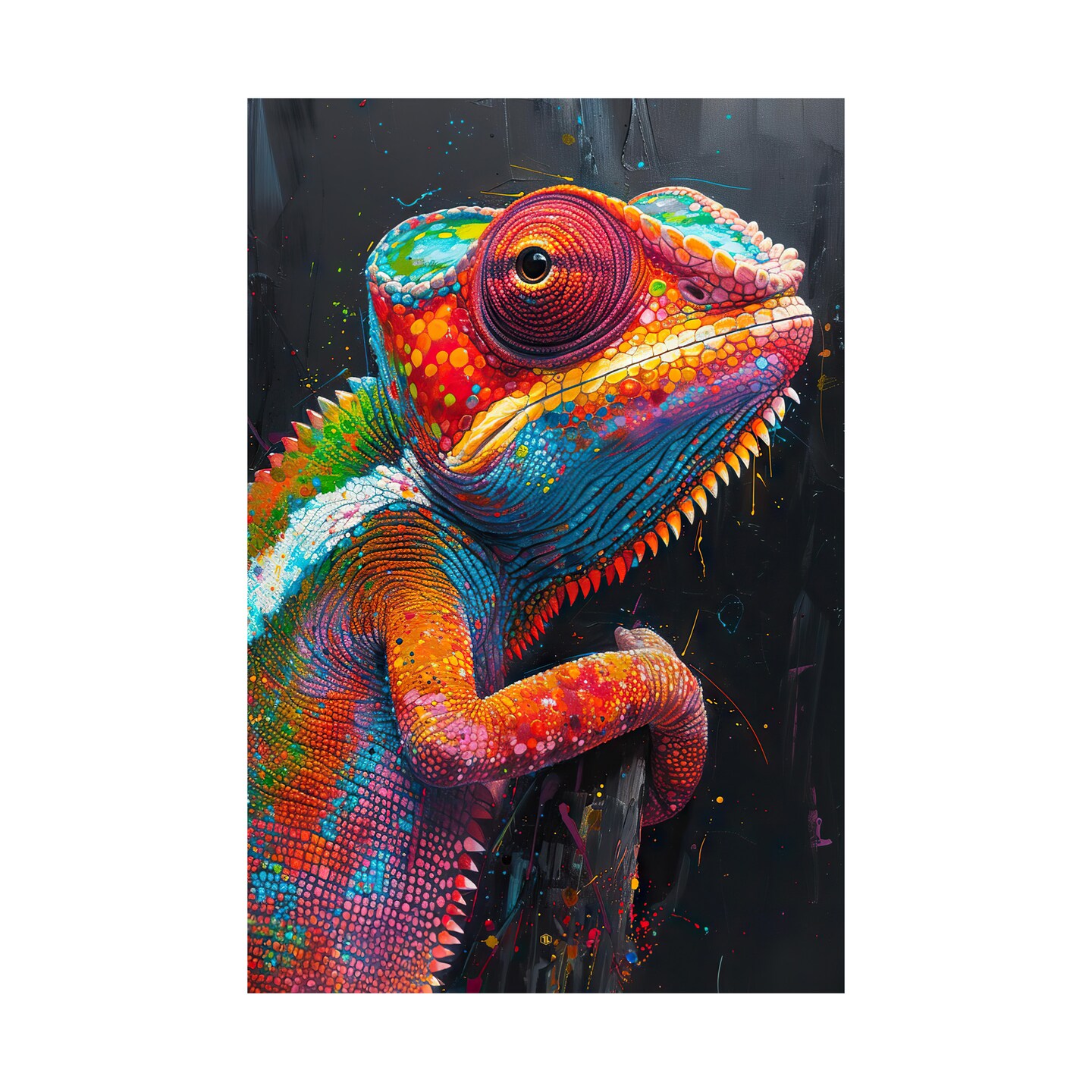 Chameleon Poster, Animal Print, Office Poster, Home Decor | S2 ...