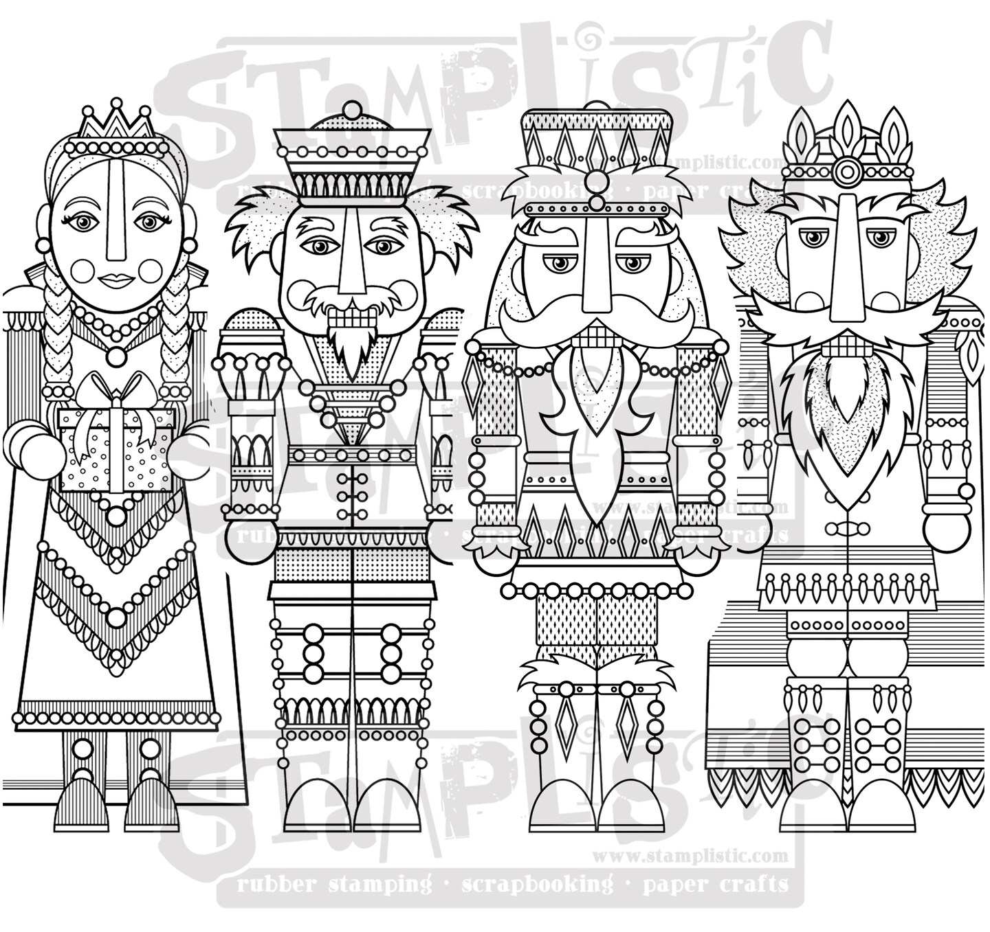 Set 2 - Mini Nutcracker Stamps with Dies | Michaels