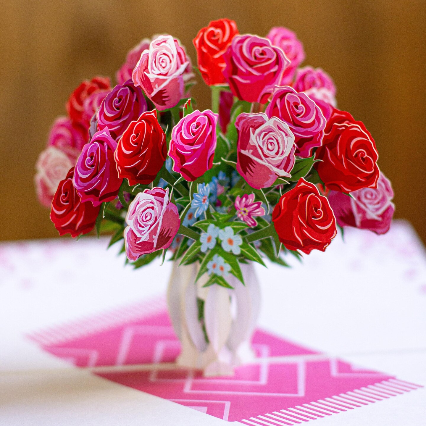 Stunning rose pop-up card! Perfect card for anniversary, Valentine's ...