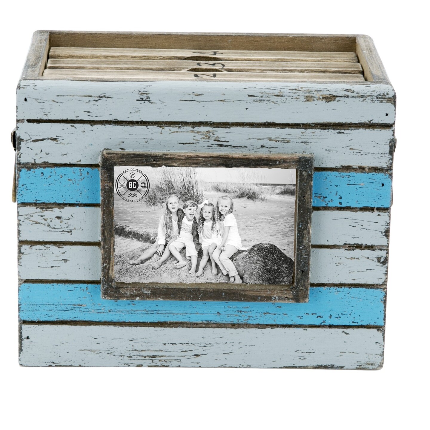 4x6 Teal & White Photo Album Box Décor Decoration | Michaels