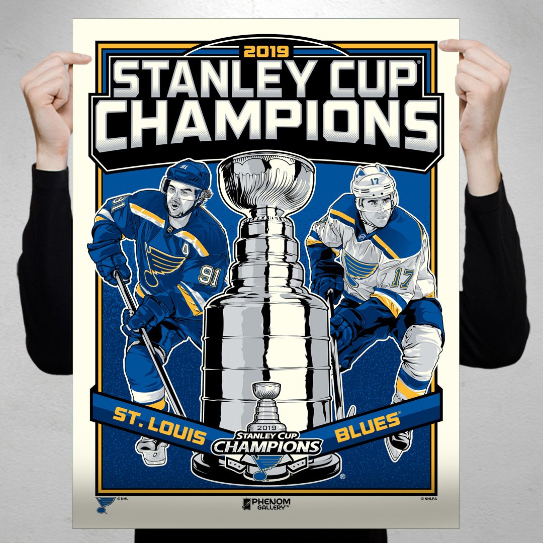 Phenom Gallery Jaden Schwartz Blues Champs 2019 Stanley Cup Limited Edition Serigraph | Michaels