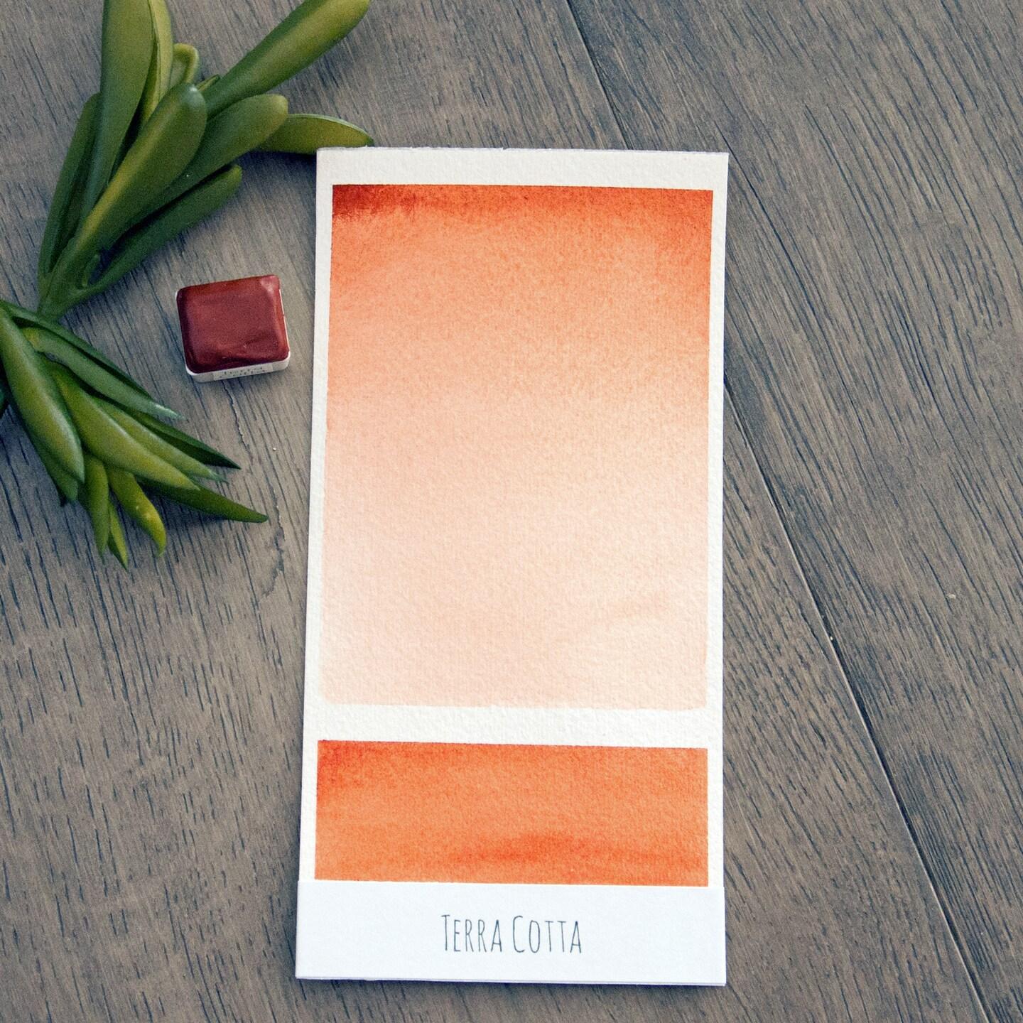 Terra Cotta Matte Watercolor Paint | Quarter Pan, Half Pan, Full Pan ...