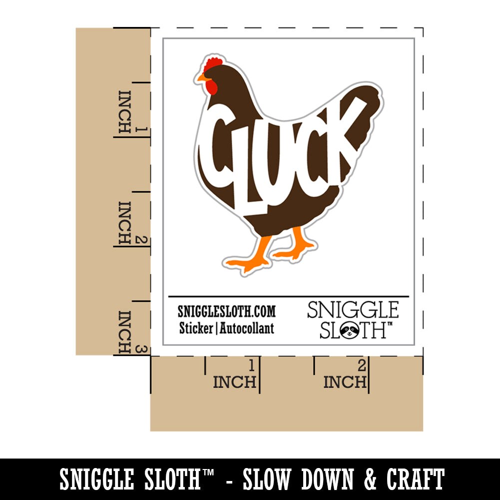 Chicken Hen Cluck Farm Animal Waterproof Vinyl Phone Tablet Laptop ...