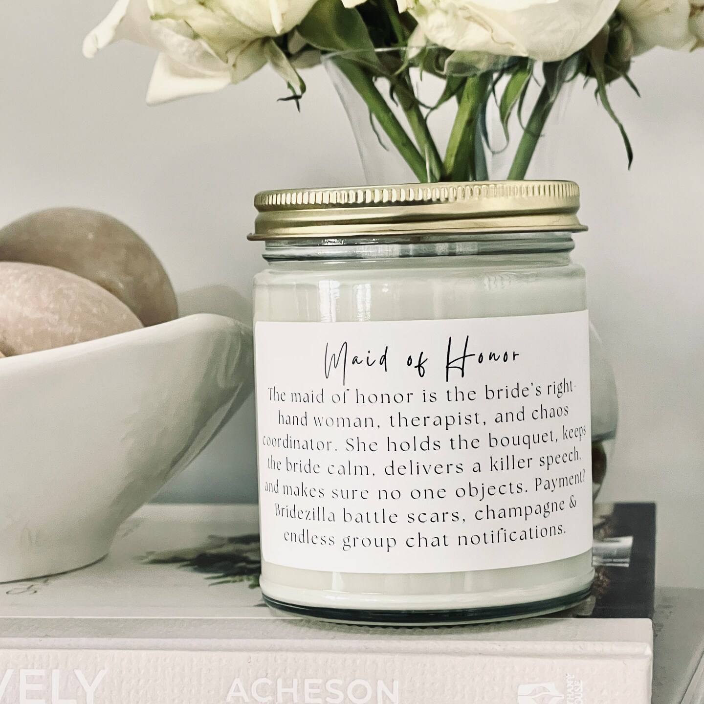 Maid of Honor Candle | Funny Maid of Honor Candle | Bridal Party ...