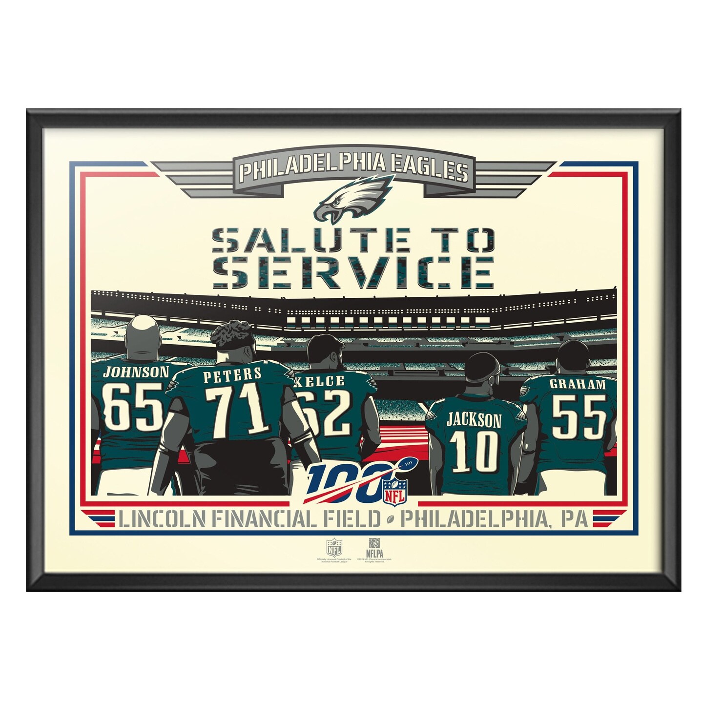 Phenom Gallery Philadelphia Eagles 2019 Salute To Service Framed ...