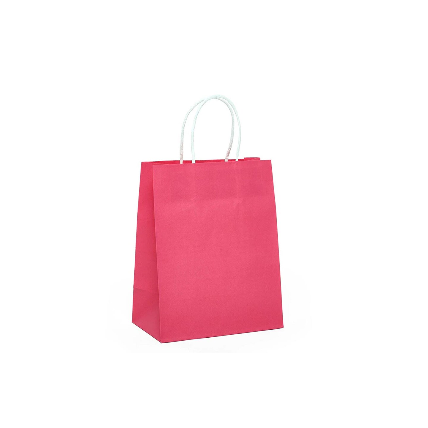 Practical Bright Matte Shopping Bag with White Interior 10" x 5" x 13 ...