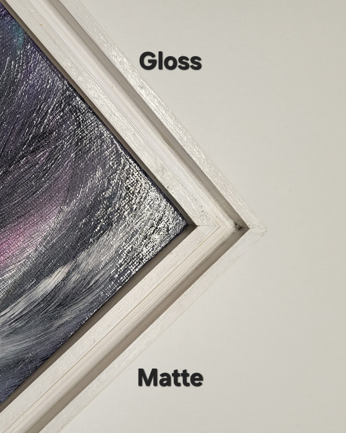 *Matte White* Thick Border Channel Canvas Floating Frame, Made-to-Order ...