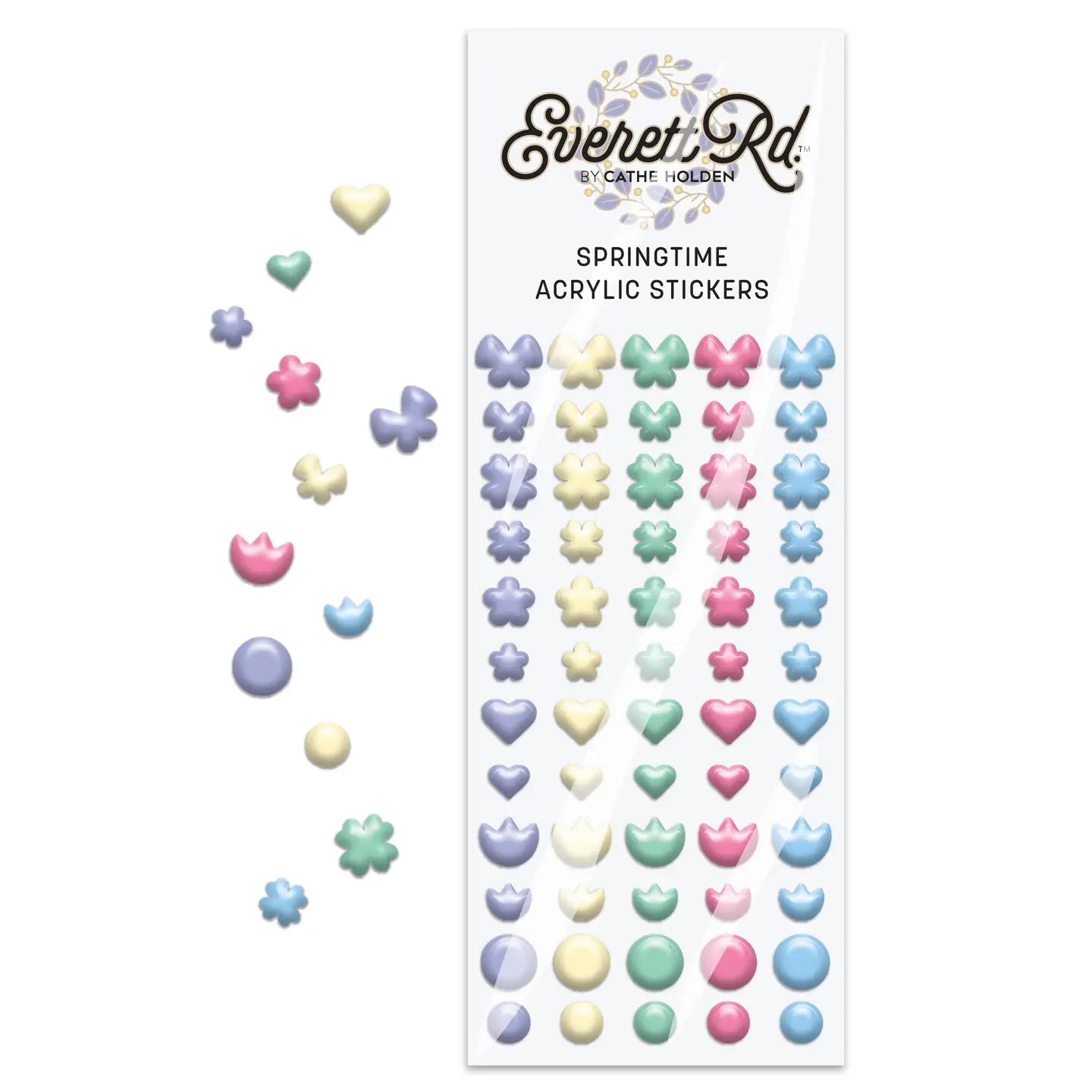 Springtime Shapes Puffy Stickers Everett Rd. by Cathe Holden | Michaels