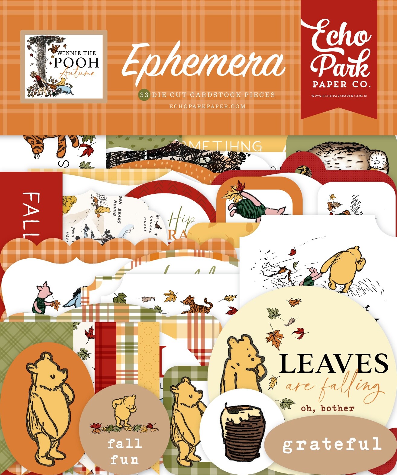 Echo Park Ephemera-Icons, Winnie The Pooh Autumn, Count: 1 | Michaels