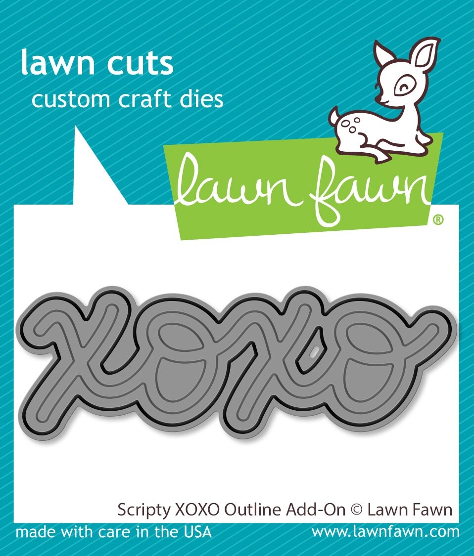 Lawn Cuts Custom Craft Die-Scripty XOXO Outline Add-on | Michaels