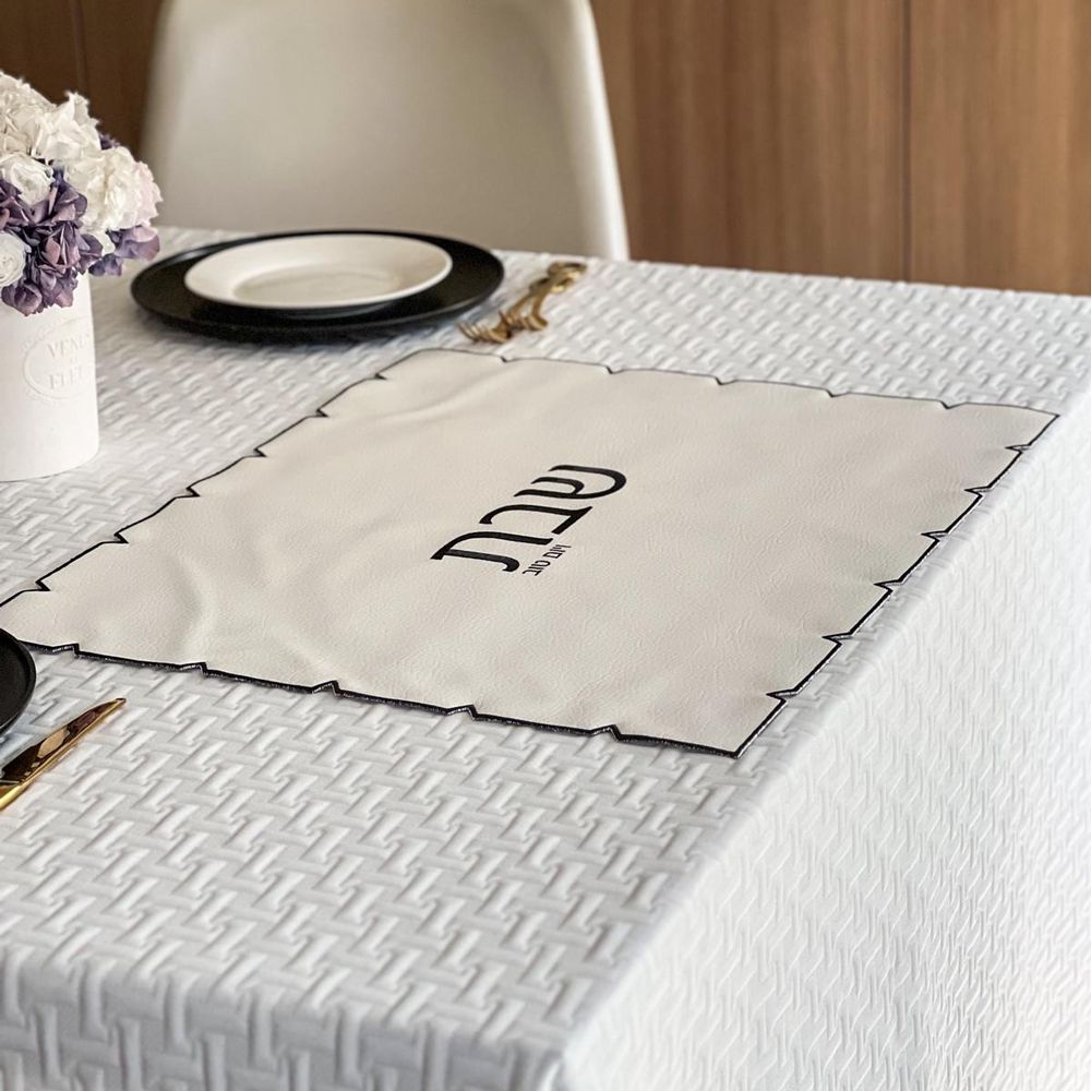 Black Embroidered Leatherette Challah Cover | Michaels