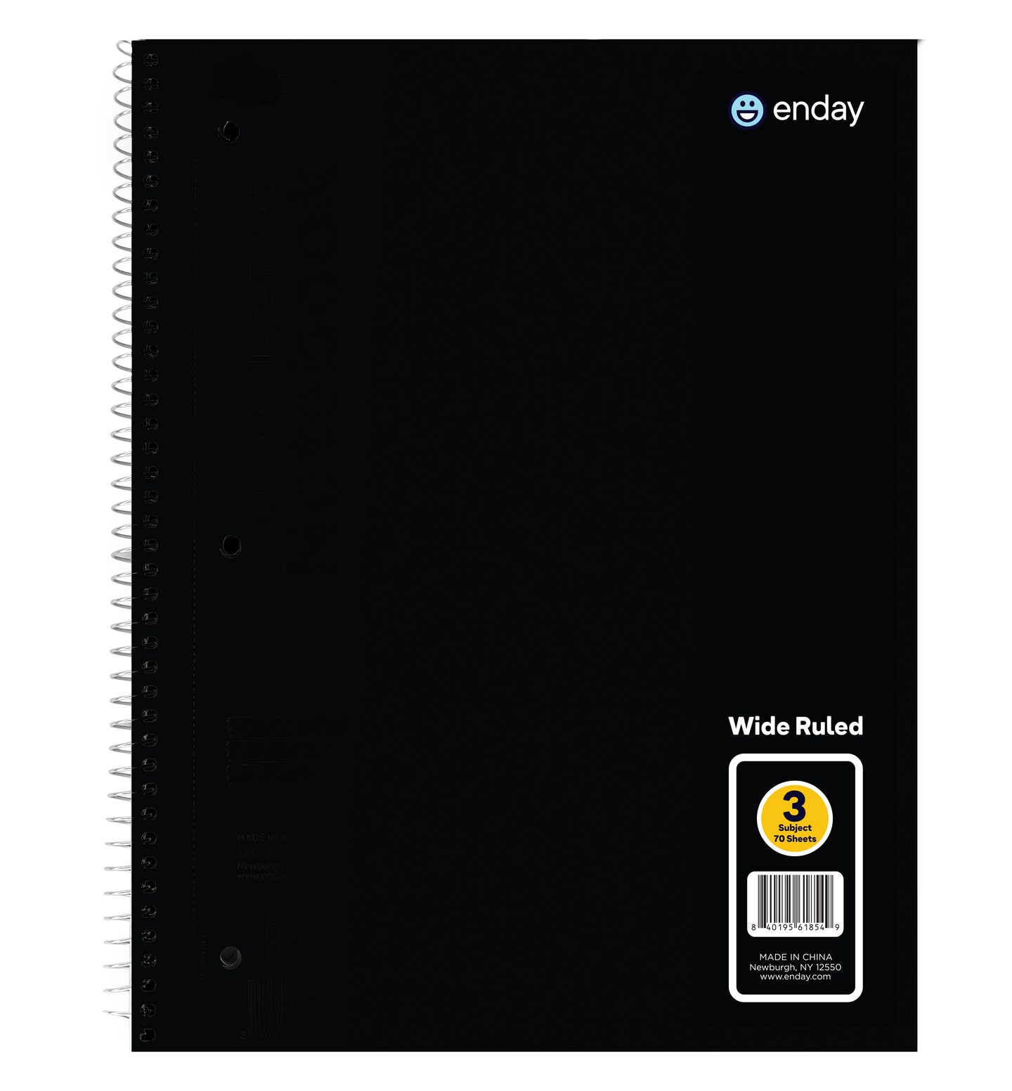 Enday 3-Subject Spiral Notebook Wide Ruled - 120 Sheets | Michaels