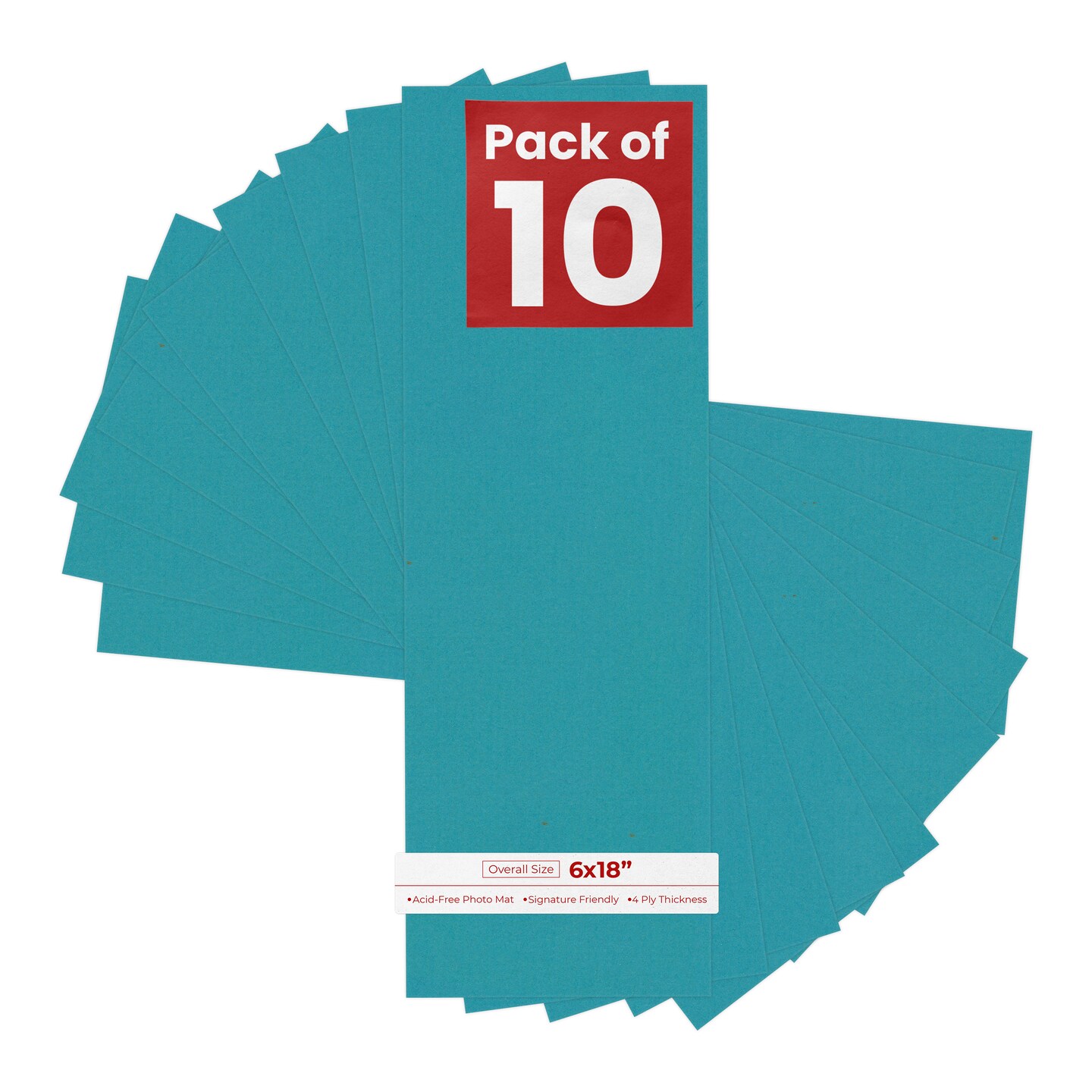 Ocean Blue 6x18 Uncut Mat Board - Blank Sheets, No Opening, Color: Blue ...