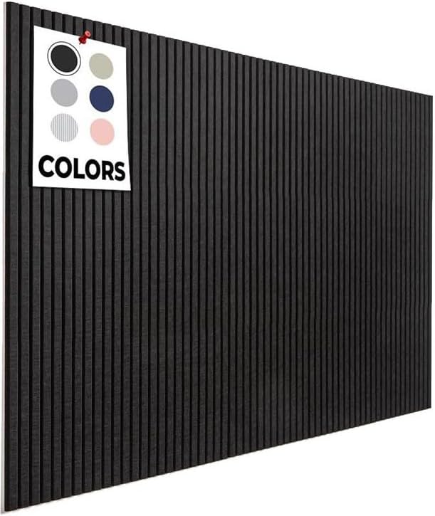 15 Pack Large Bulletin Board, Tack Board, 59"x36(Black Slats) | Michaels