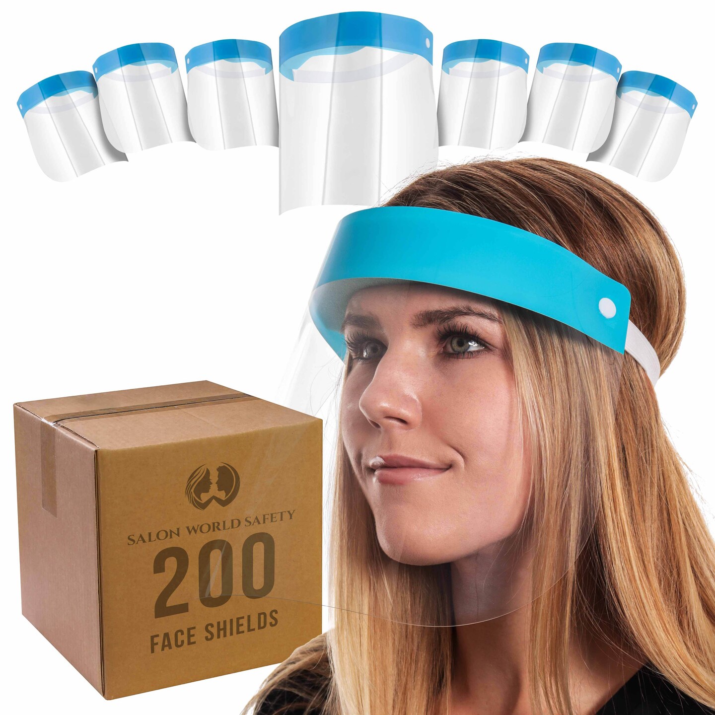 Face Shields - Case of 20 Packs of 10 (200 Shields) - Ultra Clear ...