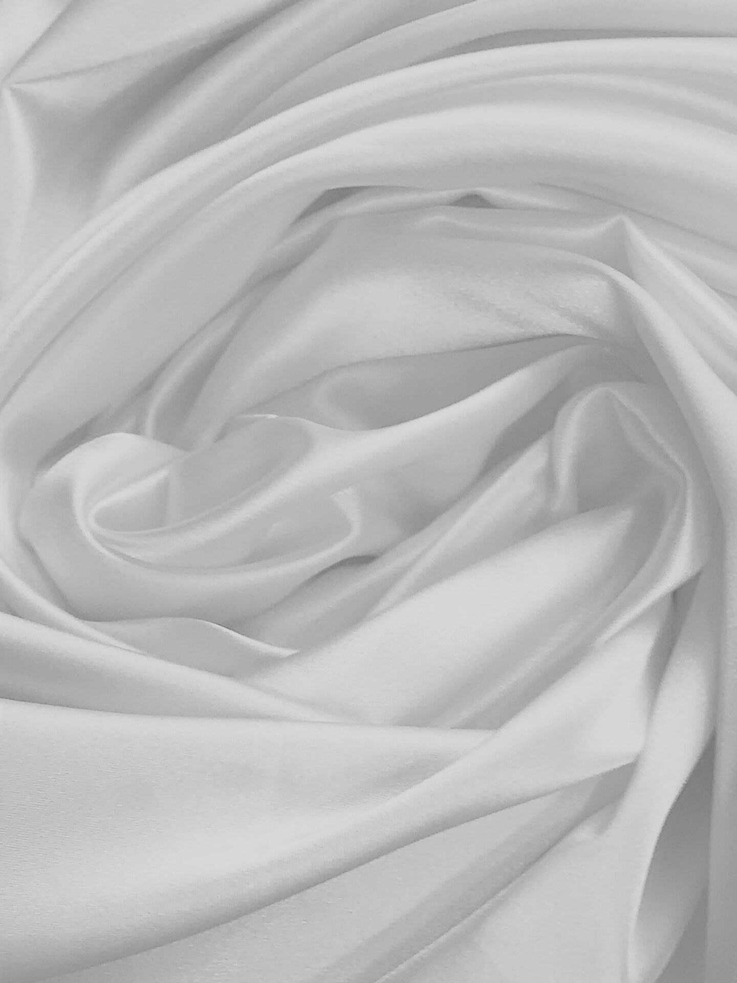 1 Yard White Stretch Charmeuse Fabric Shiny Lightweight Satin for ...