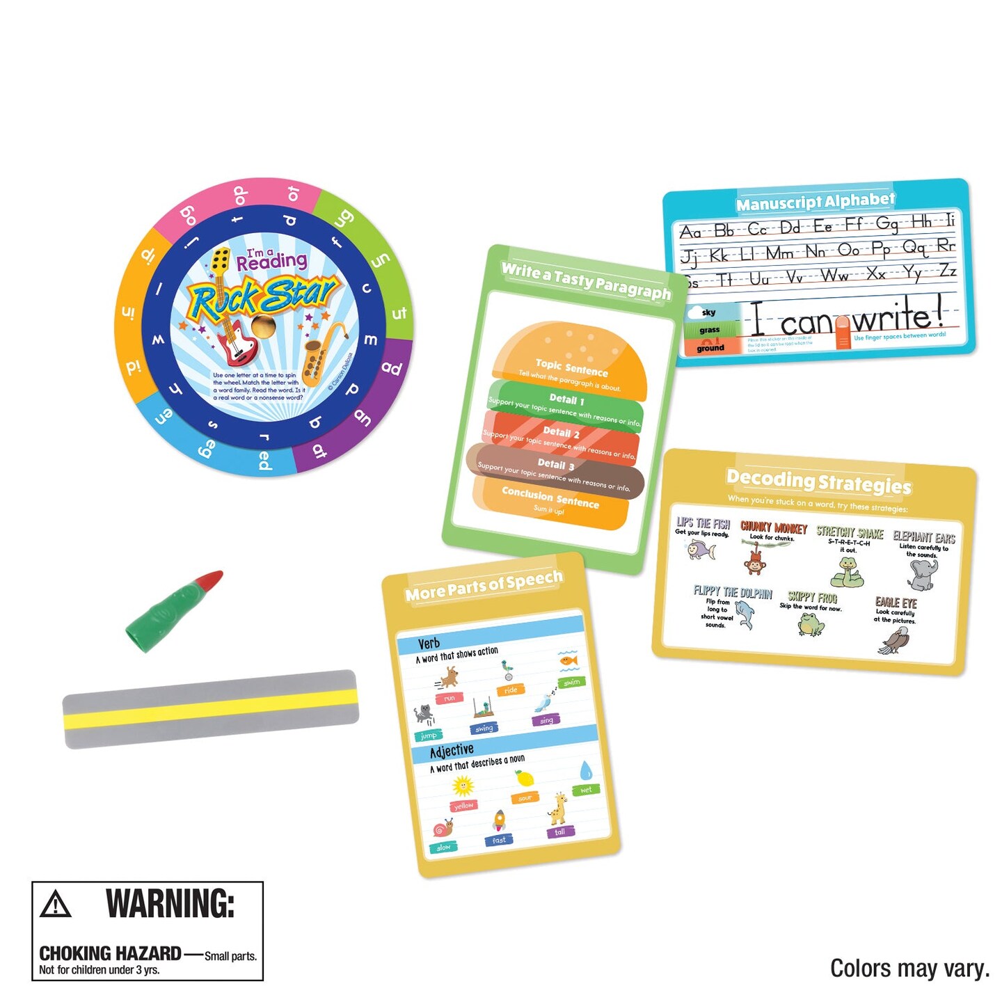 Be Clever Wherever Reading & Writing Tool Kit Manipulative, Grade K-2 ...