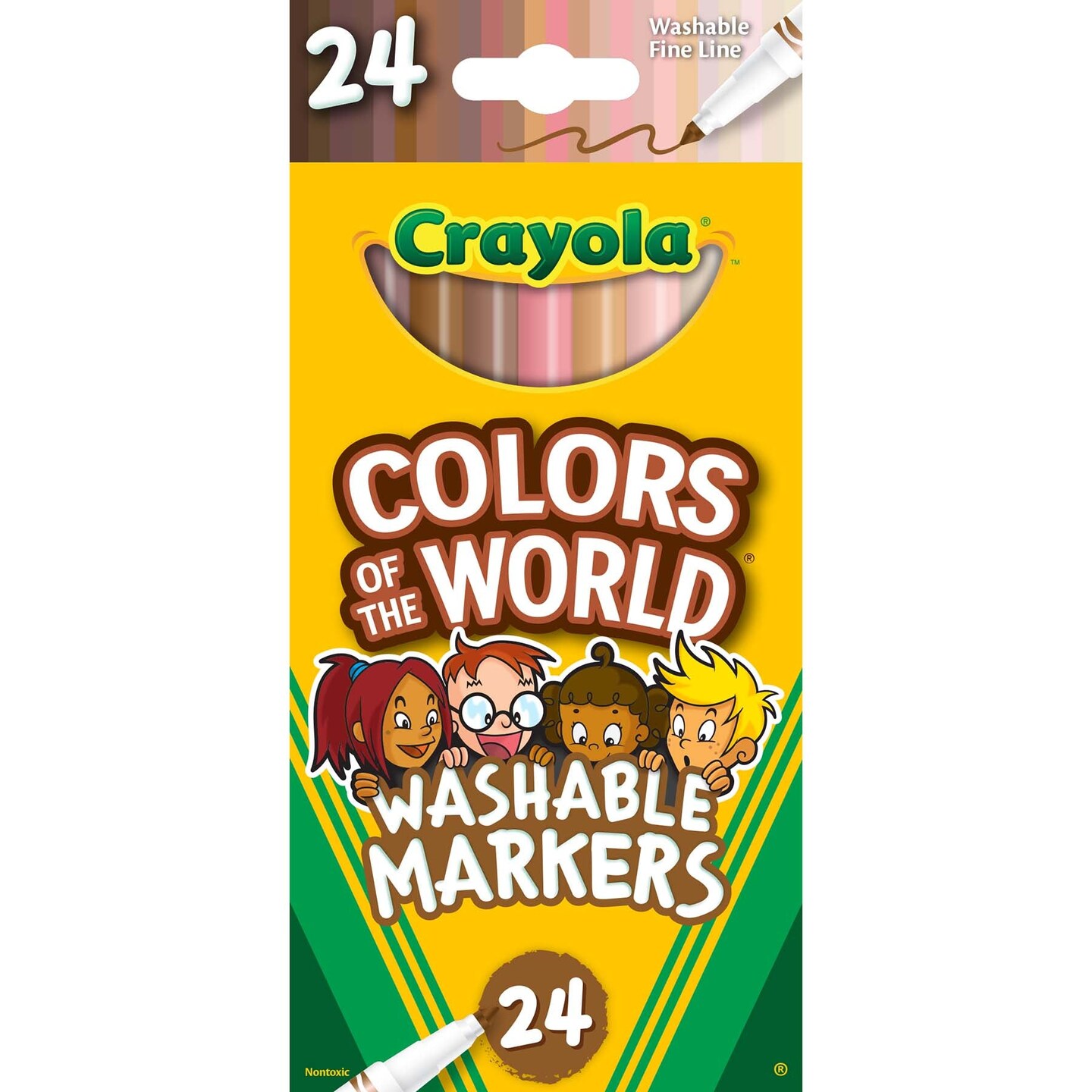 Colors of the World Fine Line Markers, 24 Colors | Michaels