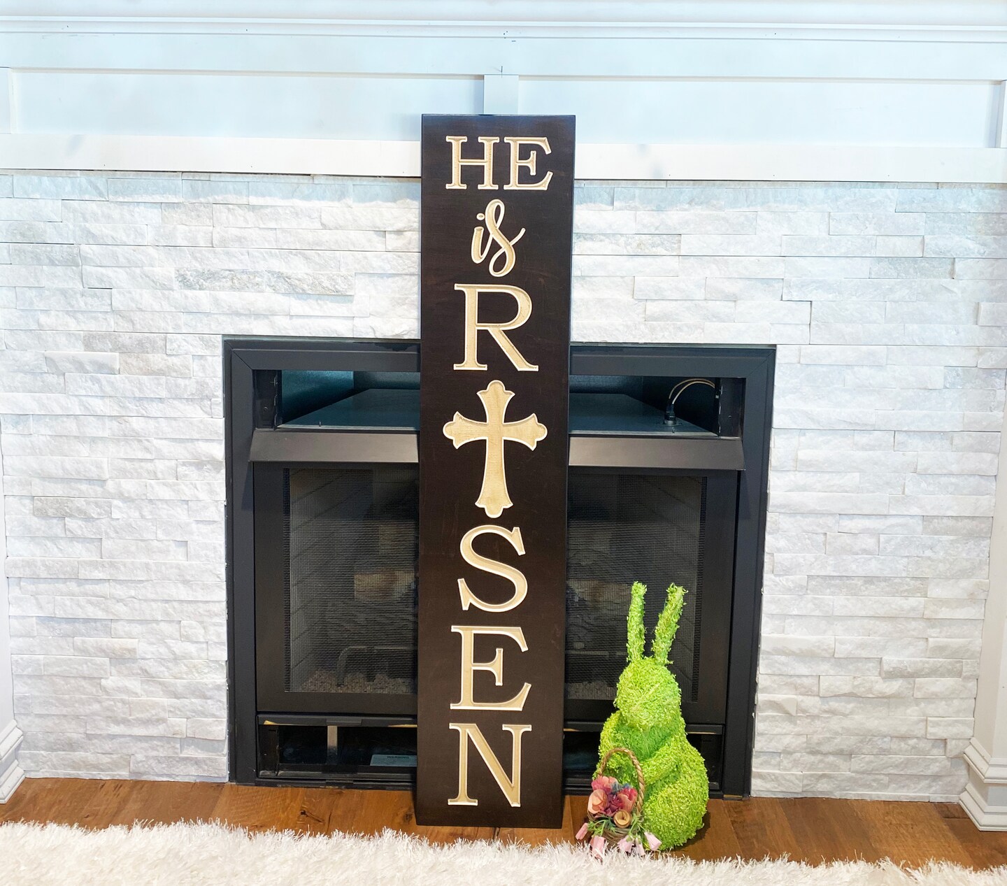 Copy-Happy Easter Porch Sign, Cross Sign, Porch Sign, Front Door Sign ...