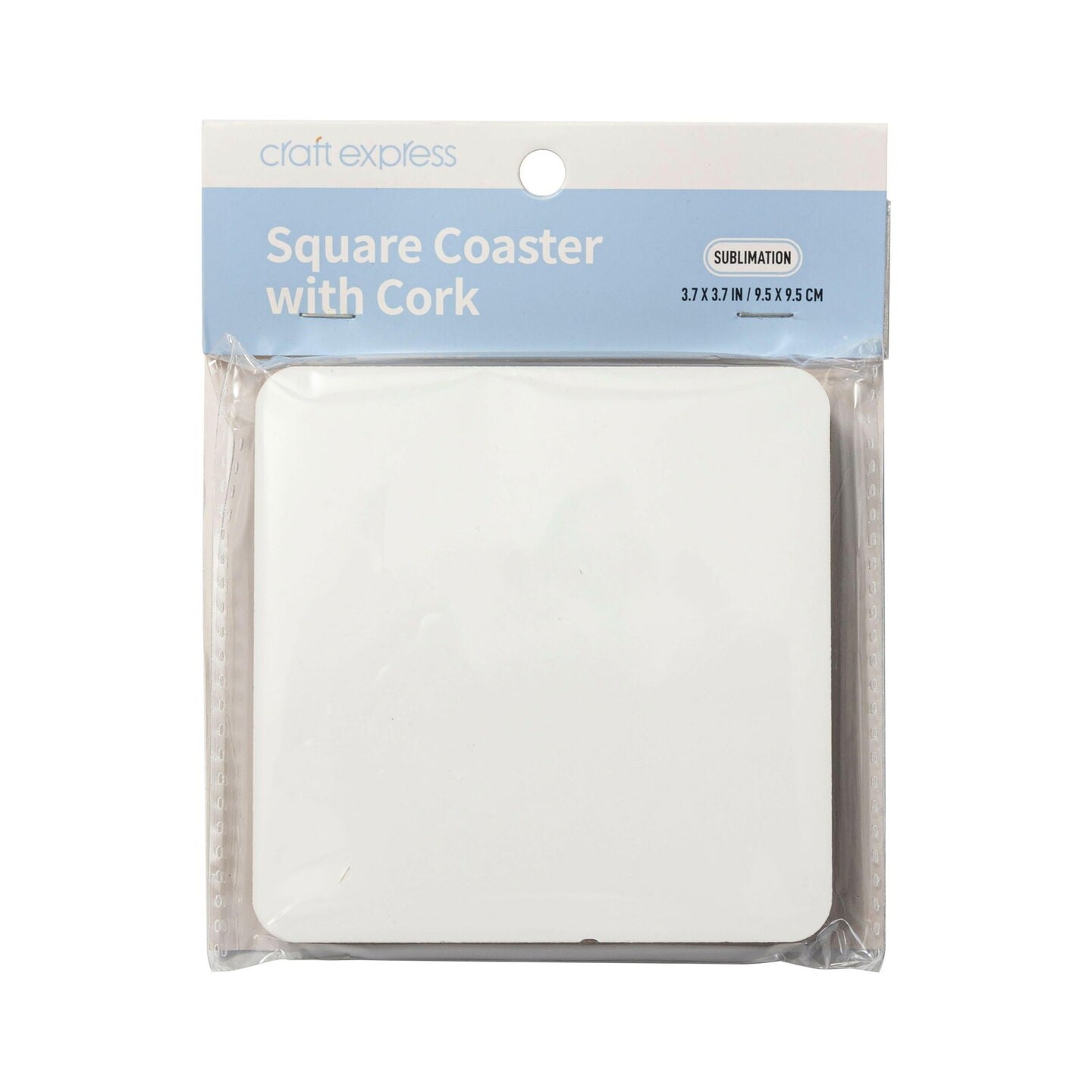 Craft Express 4-Pack White Square Coasters – Sublimation Hardboard ...