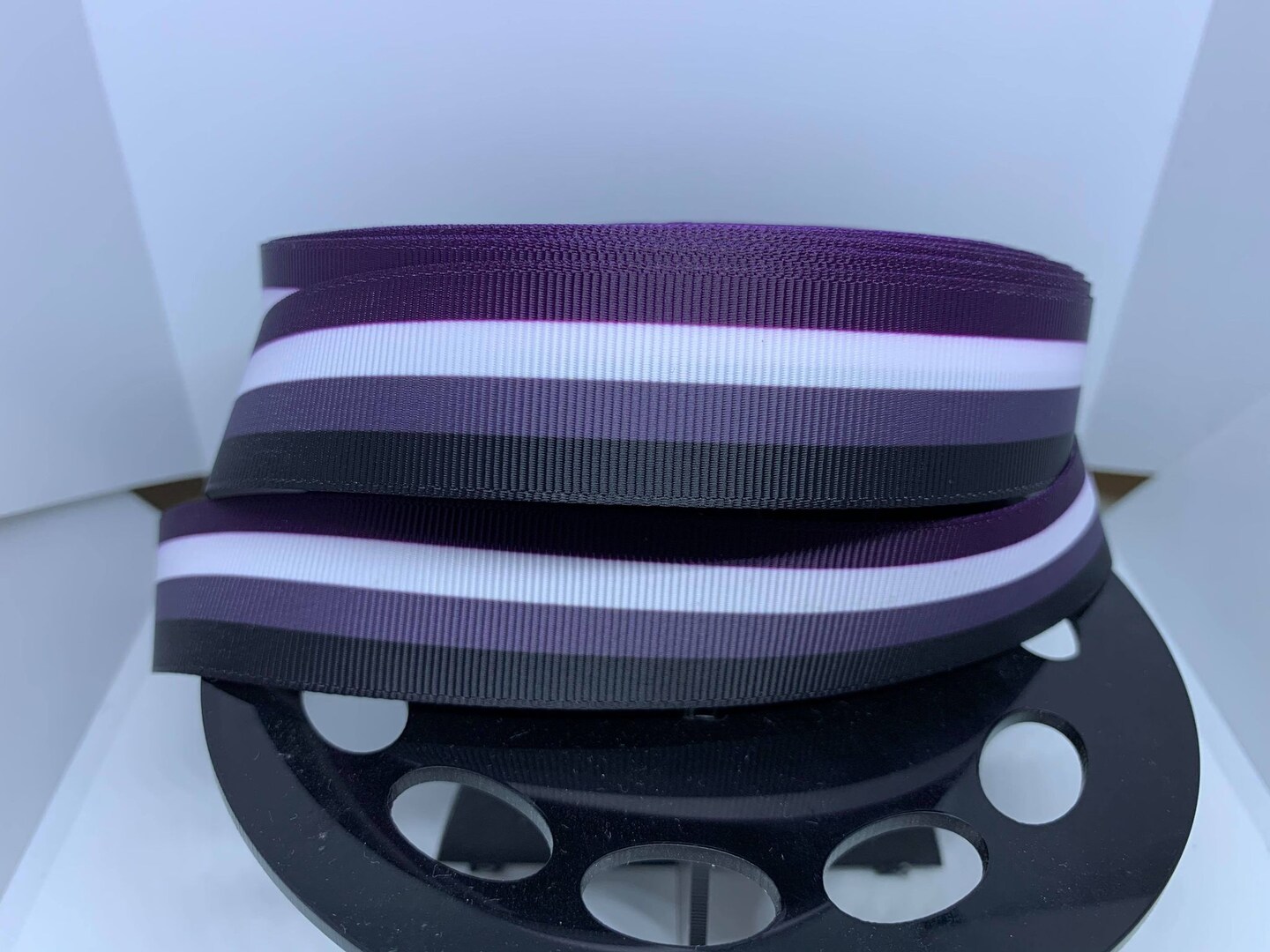 5 yards 1 inch wide Pride flag Asexual Colors Grosgrain Ribbon ...