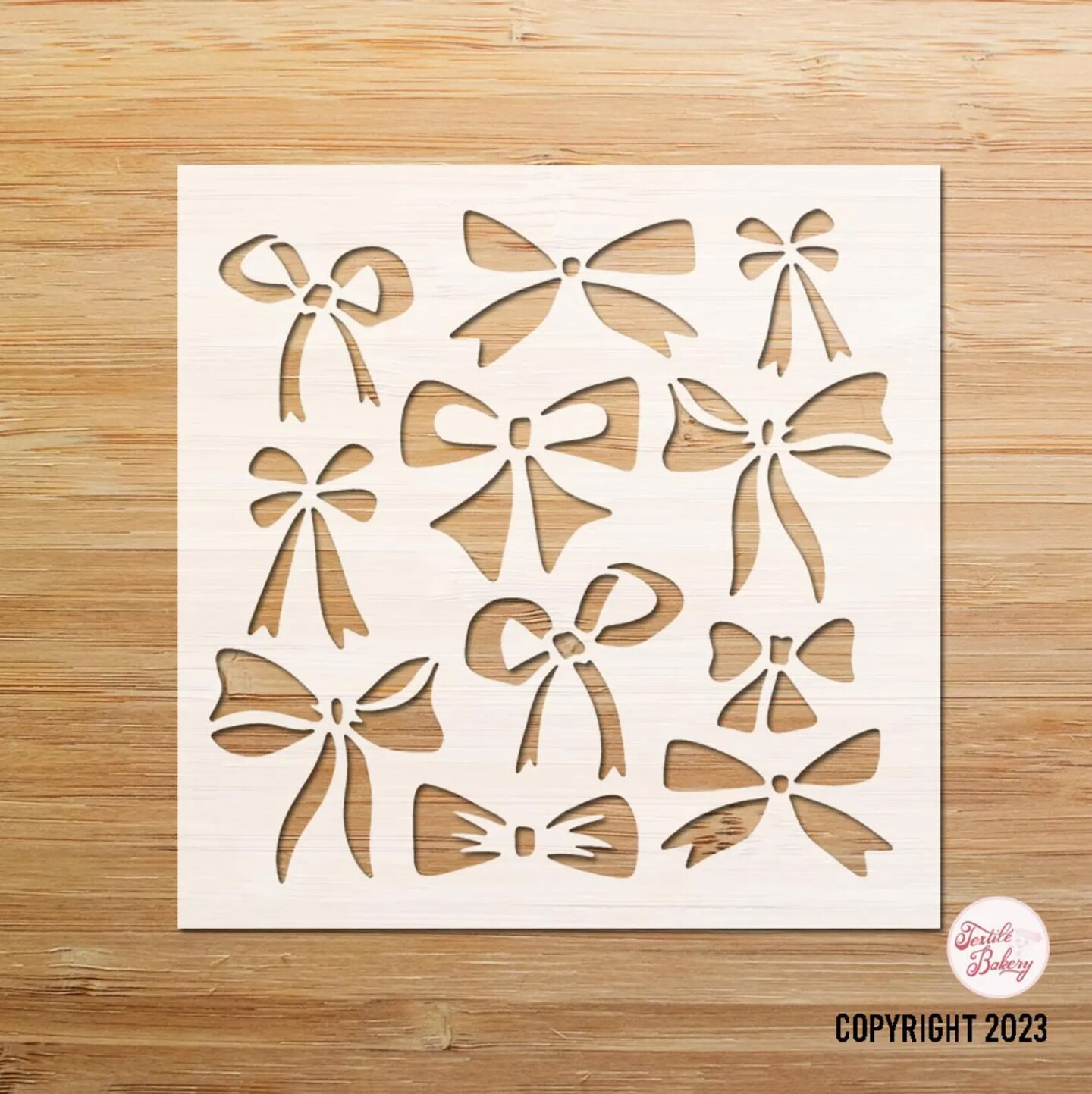 Ribbons Stencil, Bow Stencil, Girly Stencil, Coquette aesthetic Stencil ...