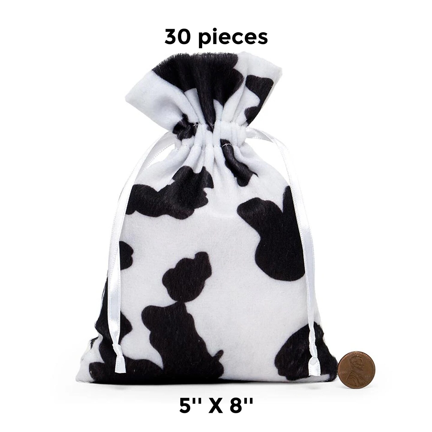 Plush Animal Faux Fur Storage Bags 5" x 8" | Michaels