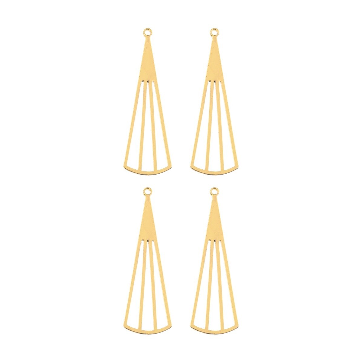 John Bead 39mm Triangle Fan Beadwork Pendants | Michaels