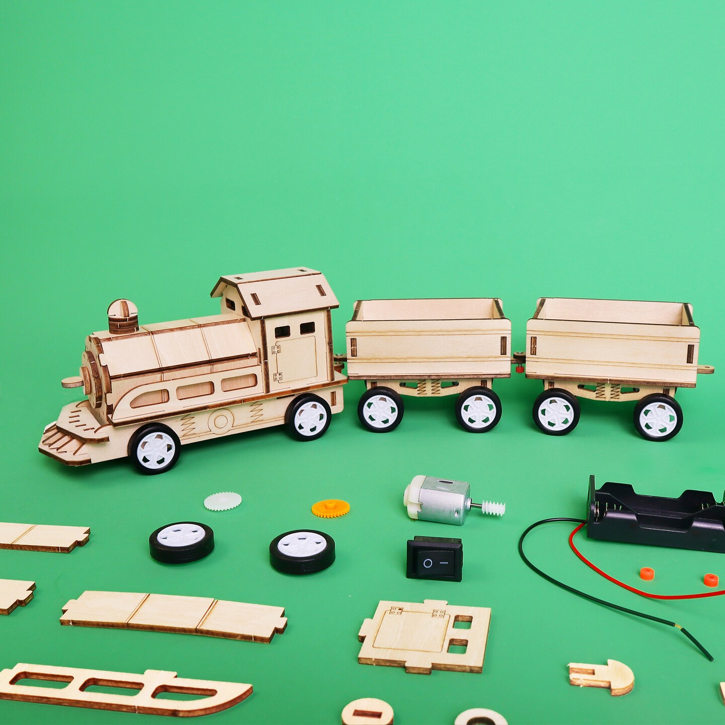 Train DIY Kit, Free Personalization Included, Educational STEM Toy for ...