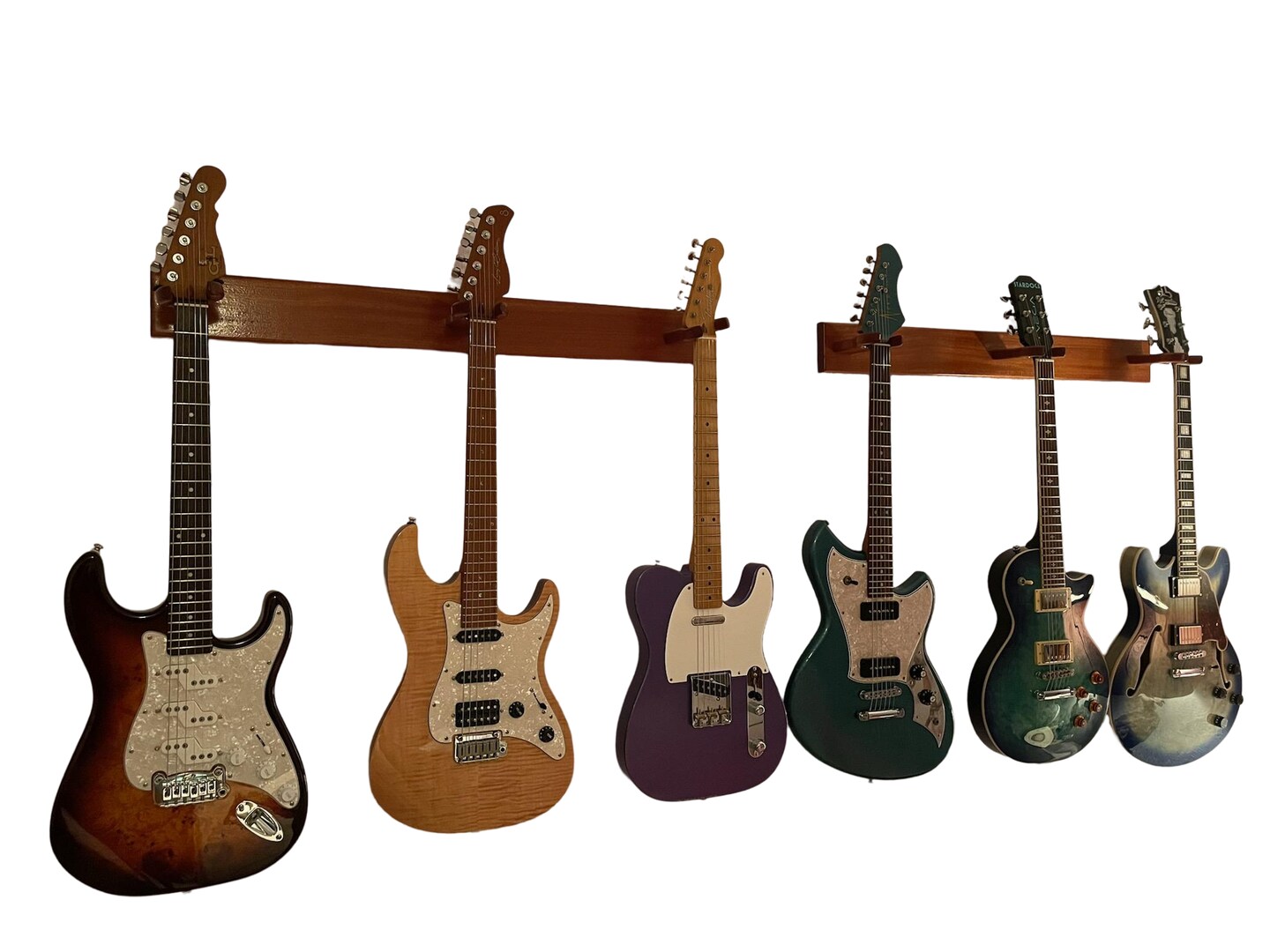 Wall Mount Guitar Holders, For Acoustics, Electrics, and Banjo ...