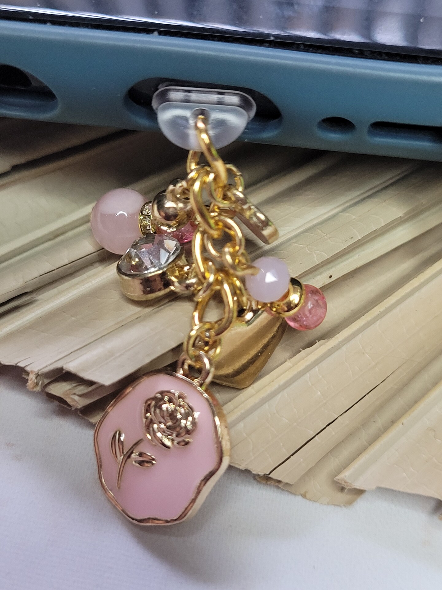 ROSE FLOWER DUST COVER-CHARM FOR USB TYPE C FITTING | MakerPlace by ...