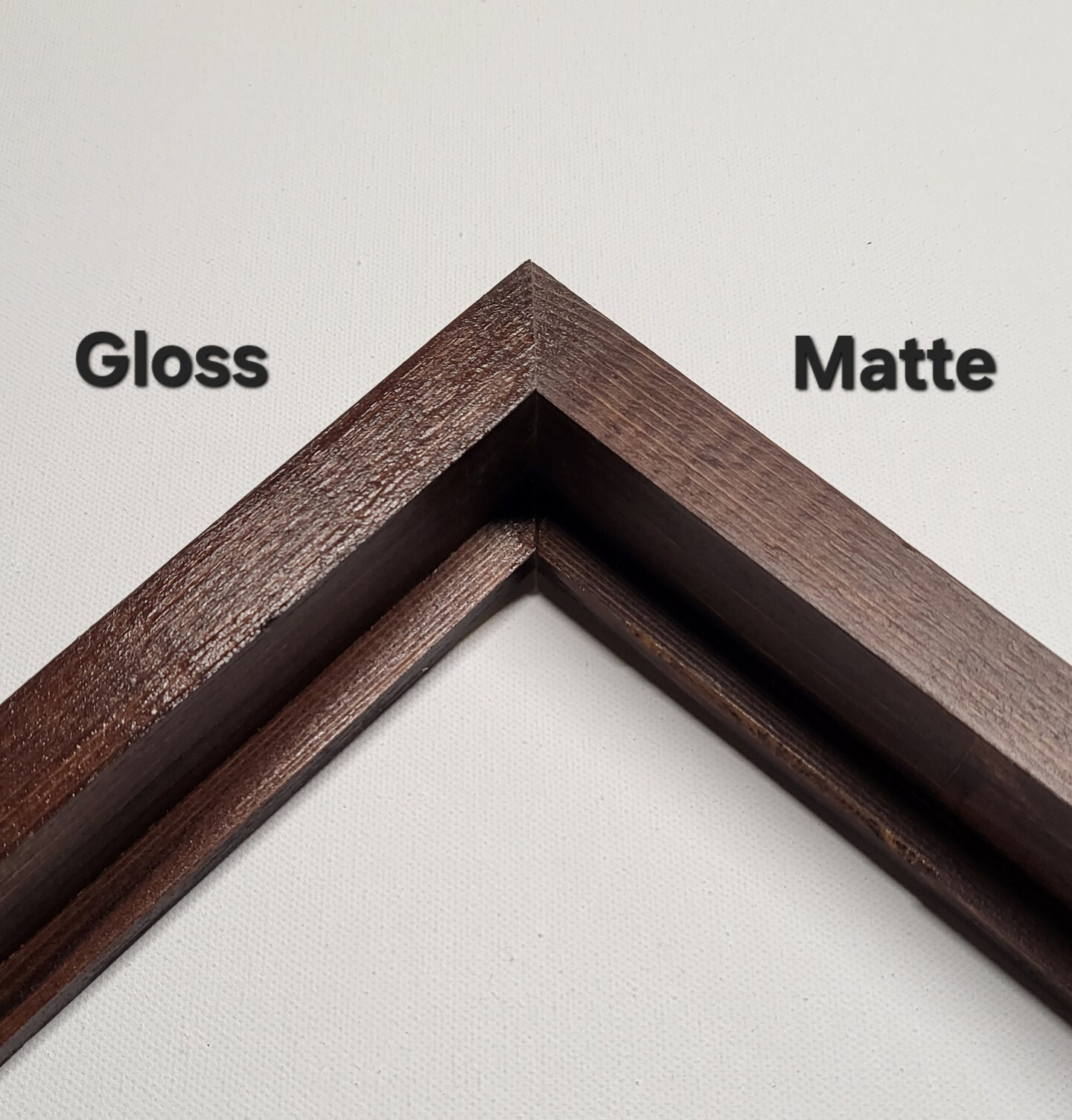 *Matte Red Mahogany* Thick Border Canvas Floating Frame, Made-to-Order ...