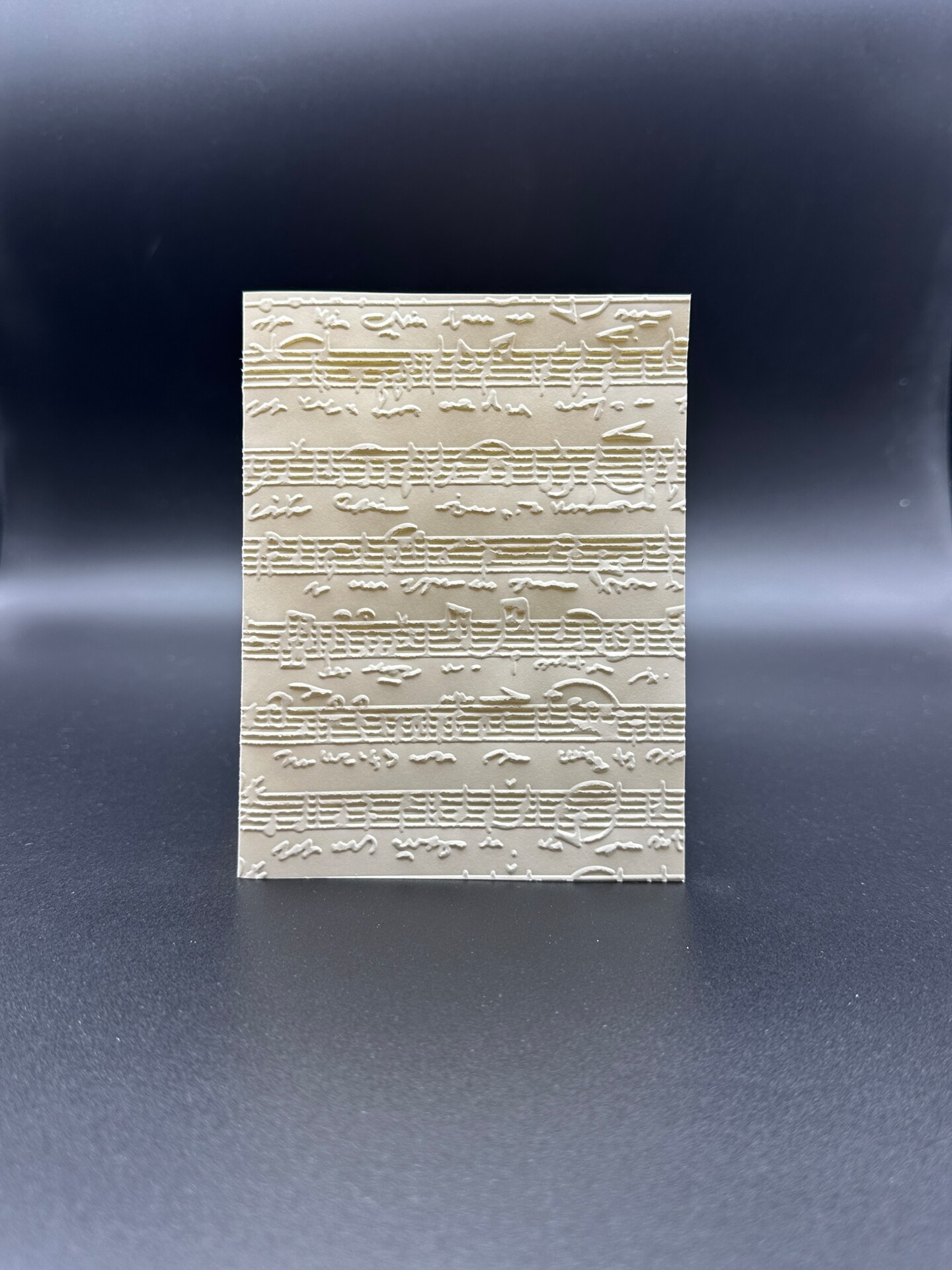 Ivory Embossed Sheet Music Note Card Set | MakerPlace by Michaels