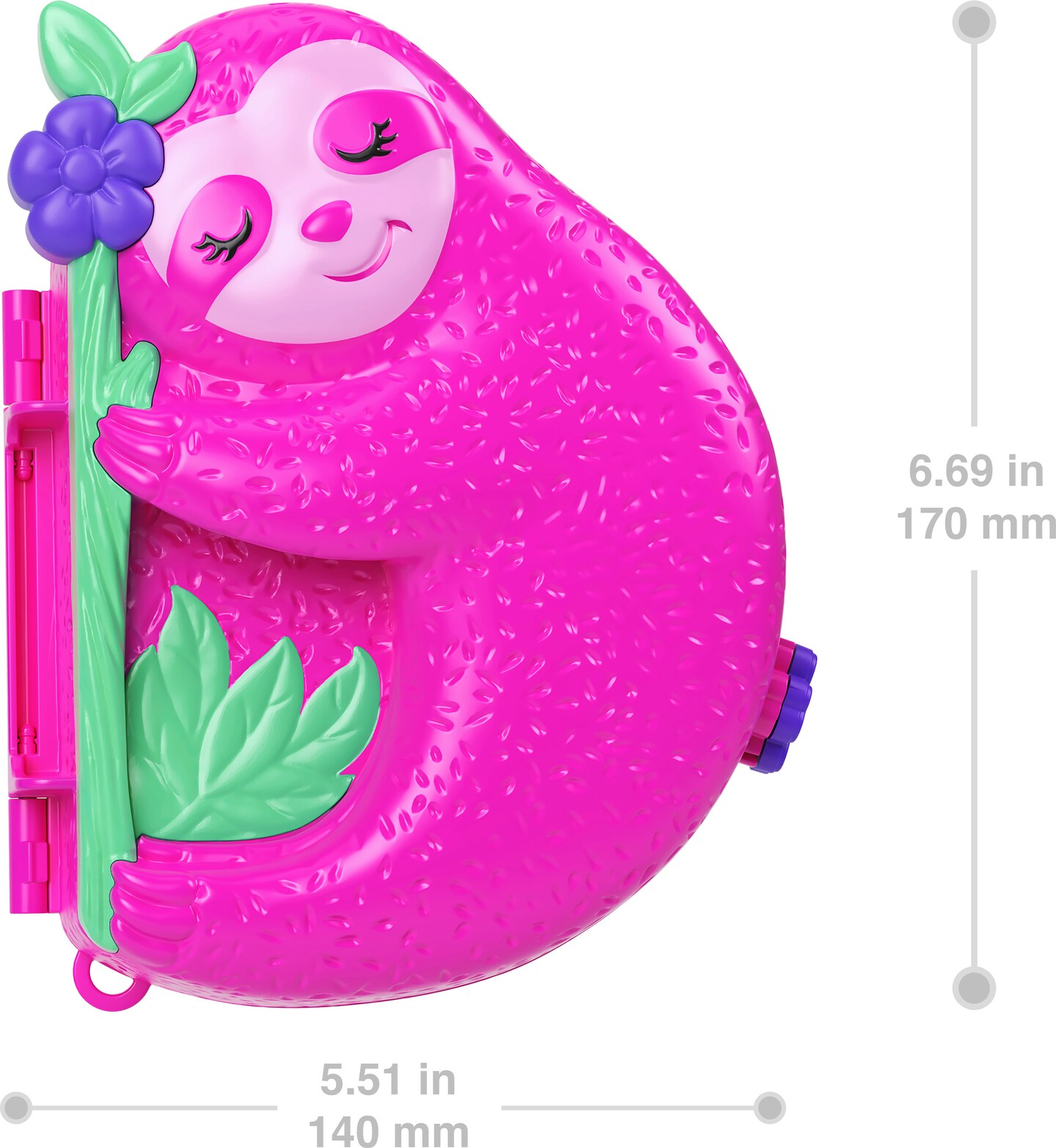 Mattel - Polly Pocket Sloth Family 2-in-1 Purse Compact, Dolls and ...