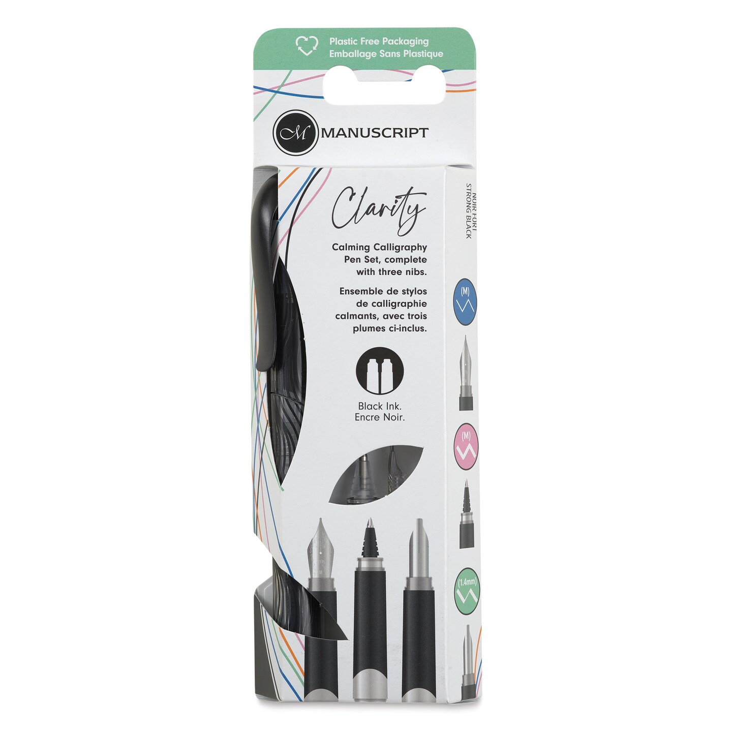 Manuscript Clarity Fountain Pen Set - Assorted Nibs, Set of 6, Strong ...