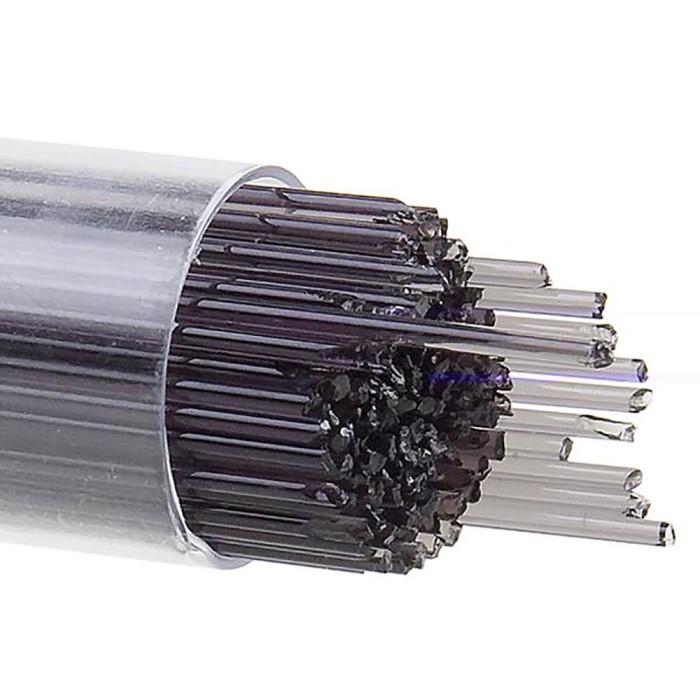 Bullseye Glass Stringers 1mm Charcoal Gray Transparent 90 COE | Michaels
