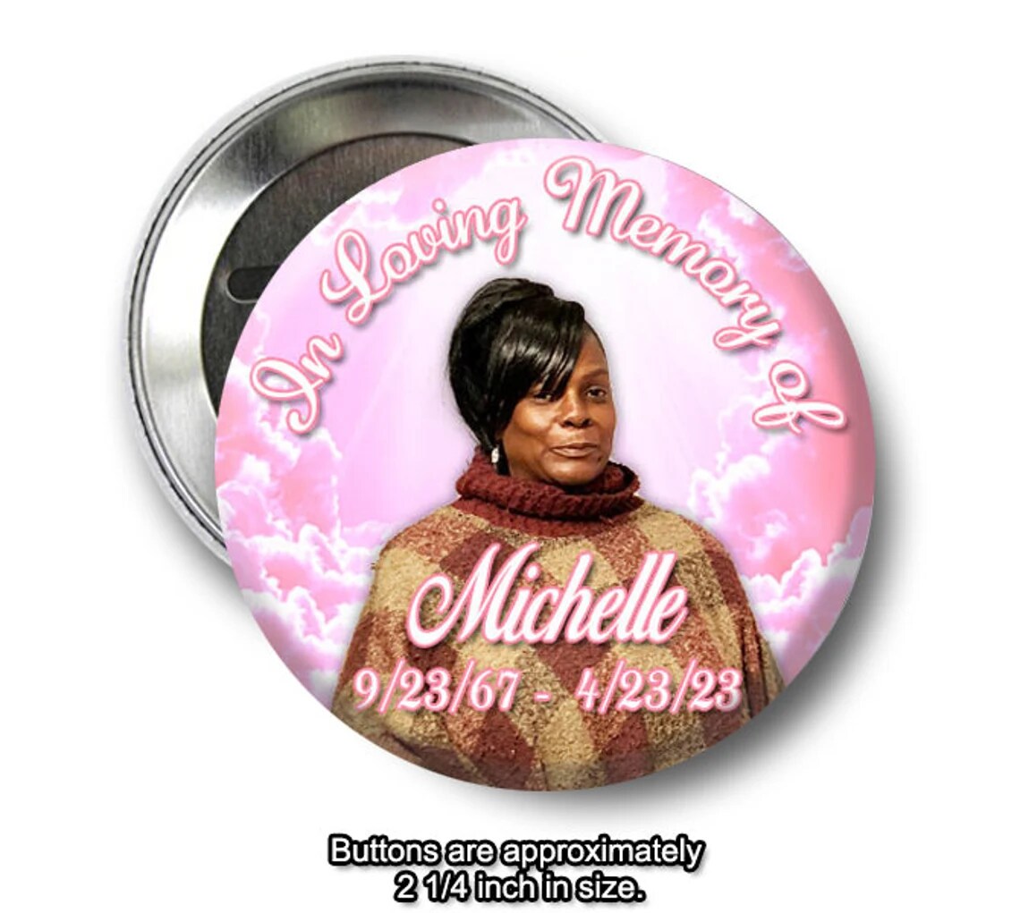 In loving Memory of Rest In Peace 2 inch Pin back Buttons item018 ...