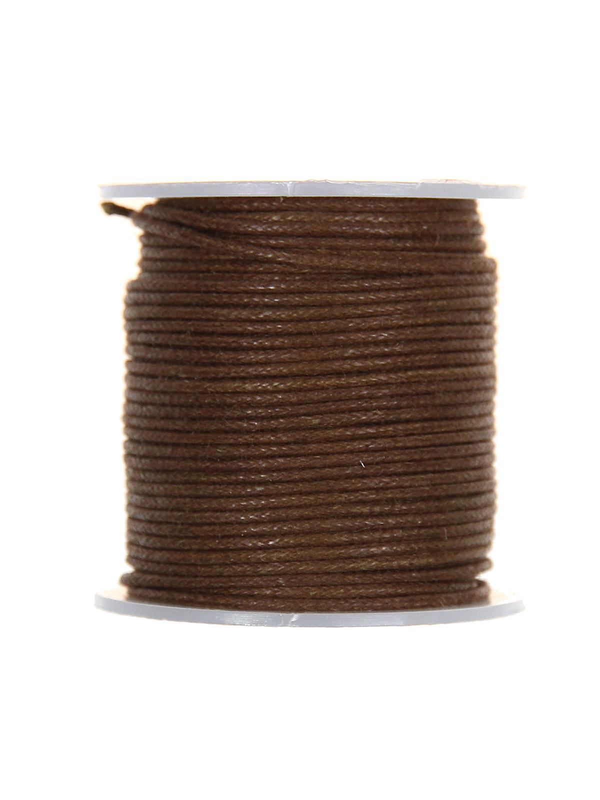 Hemptique Waxed Cotton Cord, 1 mm x 22.86 m spool | Michaels