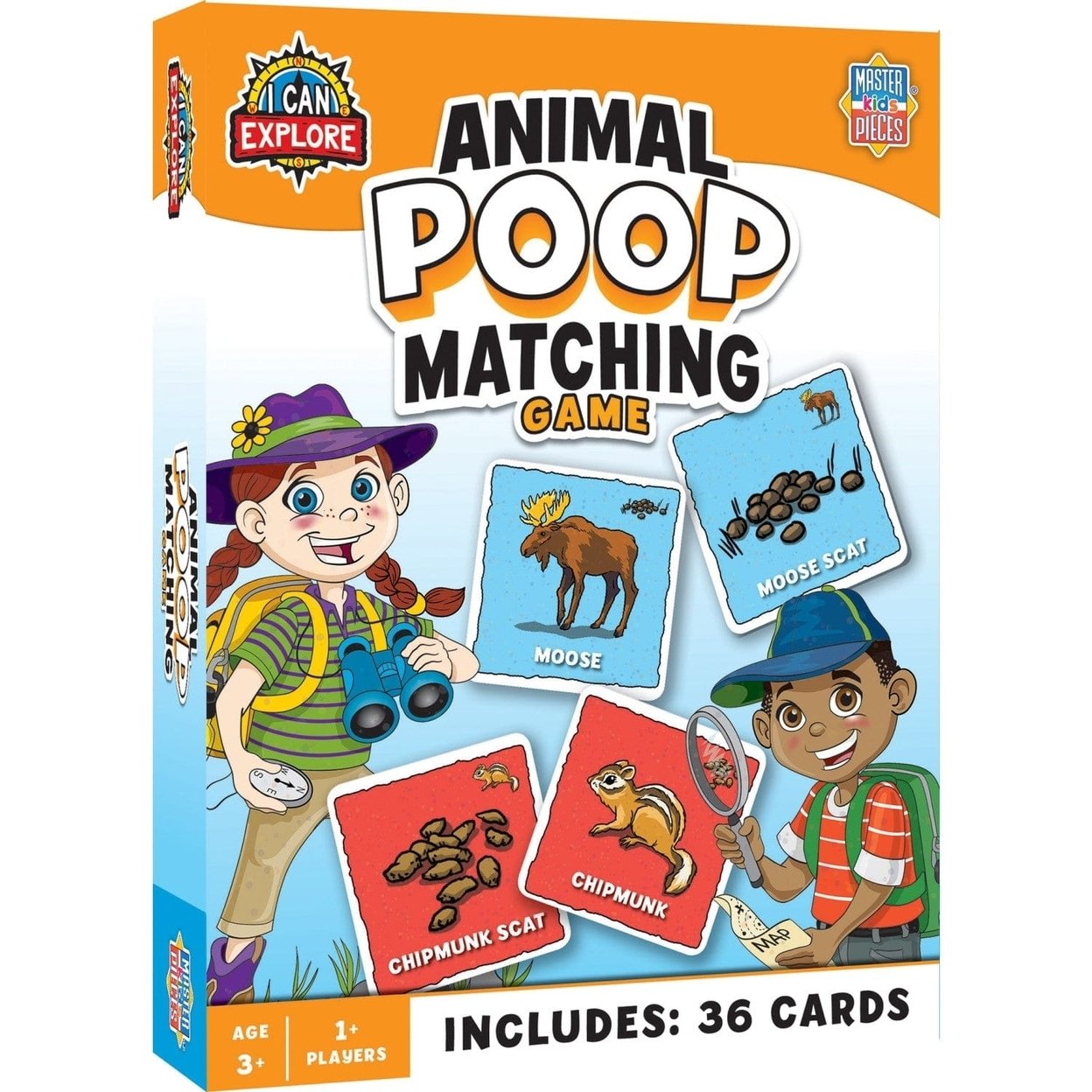 Masterpieces Animal Poop Matching Game Memory Fun Family Game Ages 3 ...